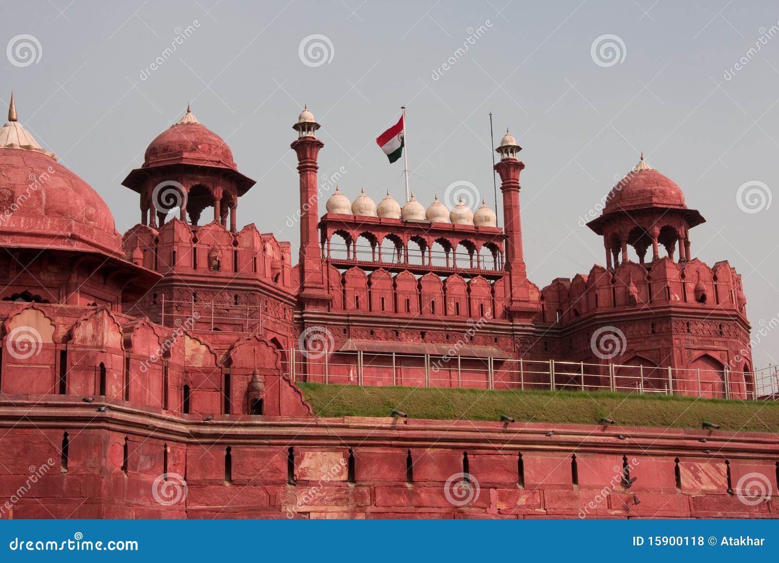 Red fort stock photo. Image of fort, fortification, green - 15900118