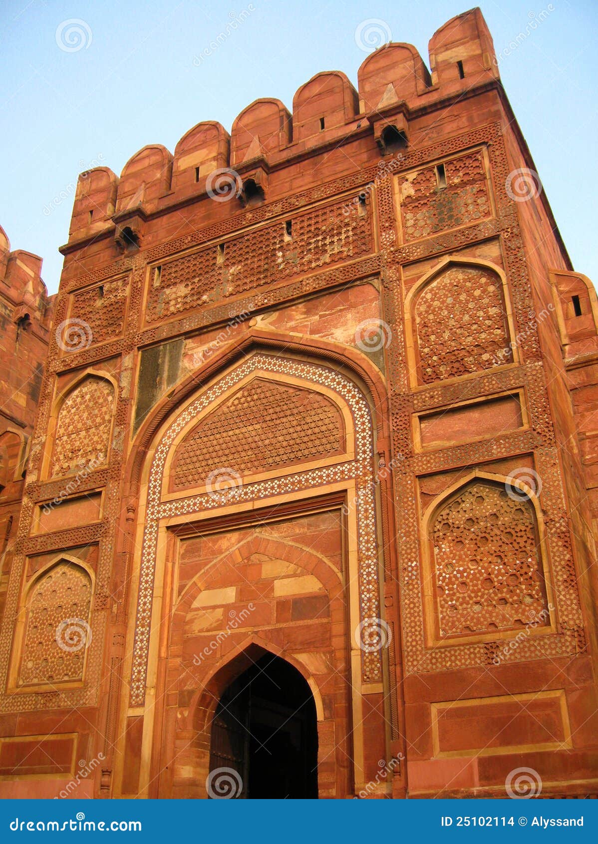 Red Fort in Agra stock photo. Image of ancient, fort - 25102114