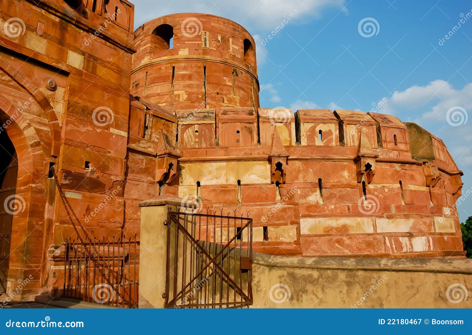 Red Fort of Agra, India stock image. Image of india, uttar - 22180467
