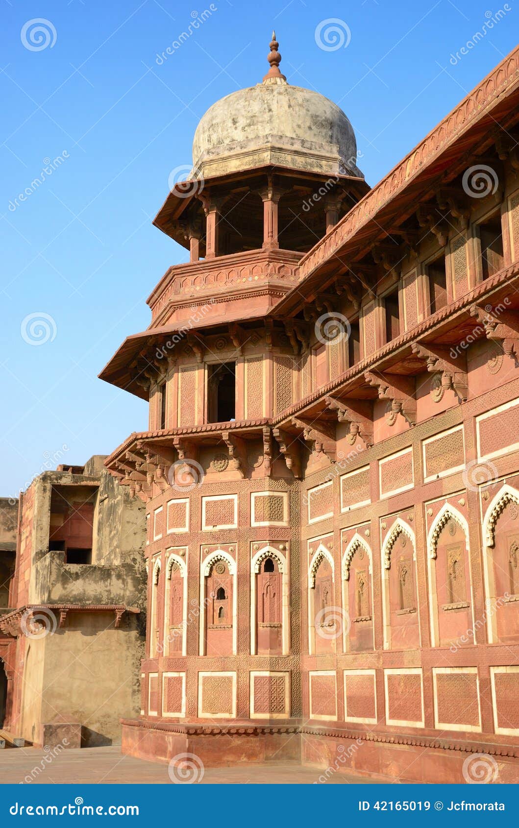 Red Fort Dome stock image. Image of landmark, monument - 42165019