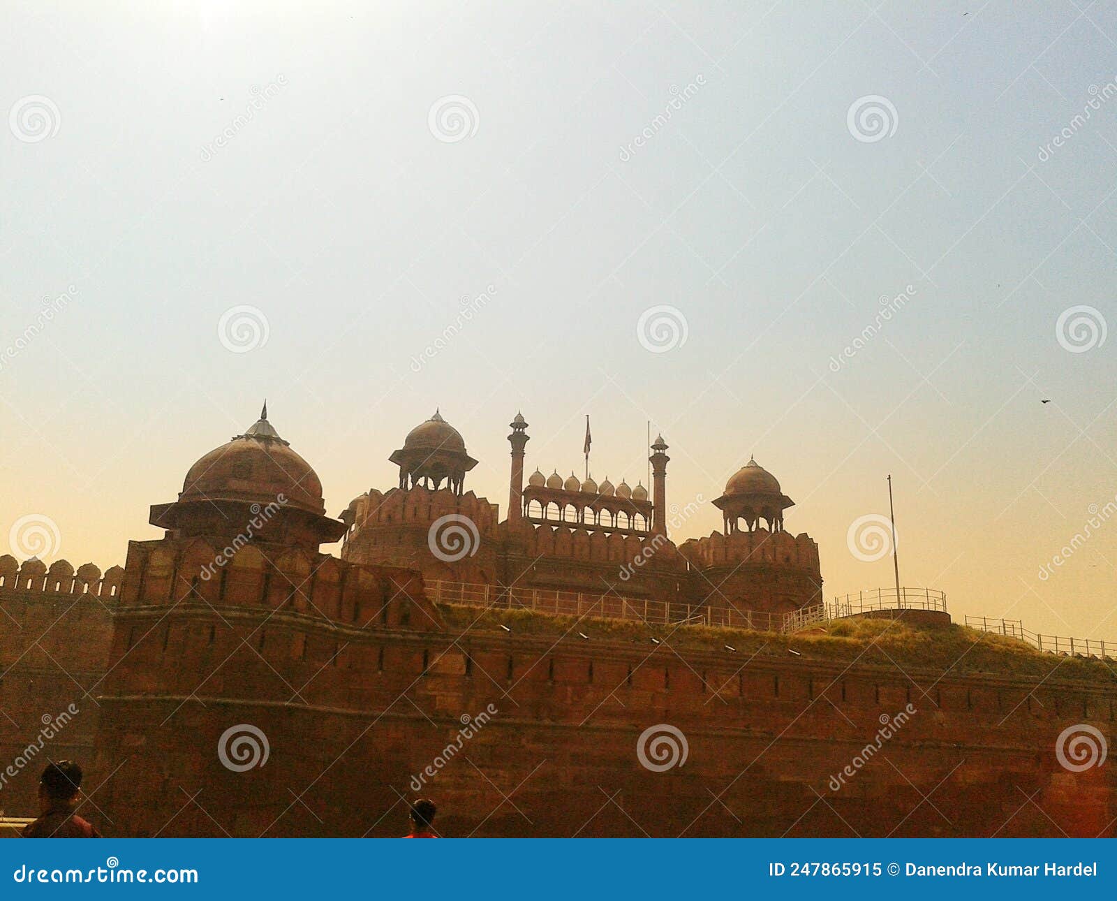 Red Fort Front View, Delhi, India. Stock Image - Image of travel ...