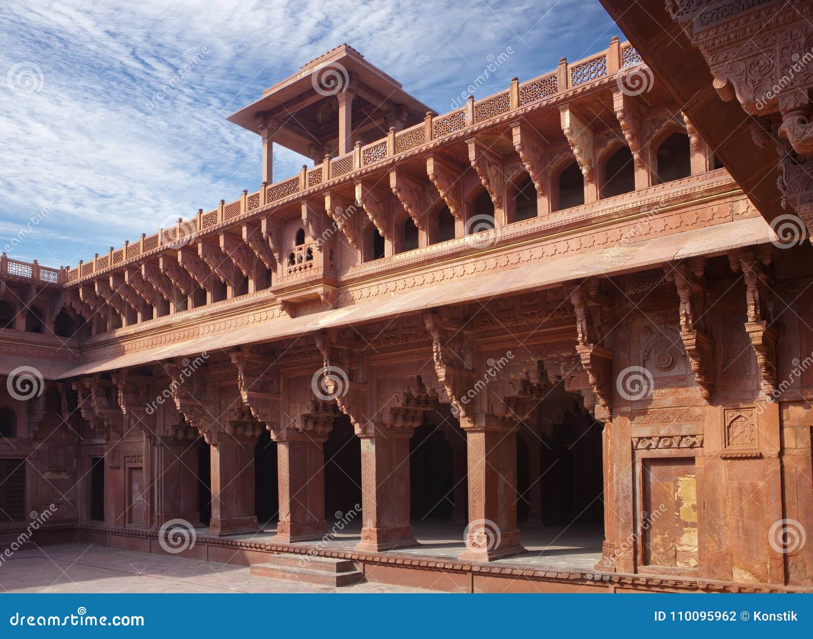 Red fort inside. Agra stock photo. Image of fort, castle - 110095962