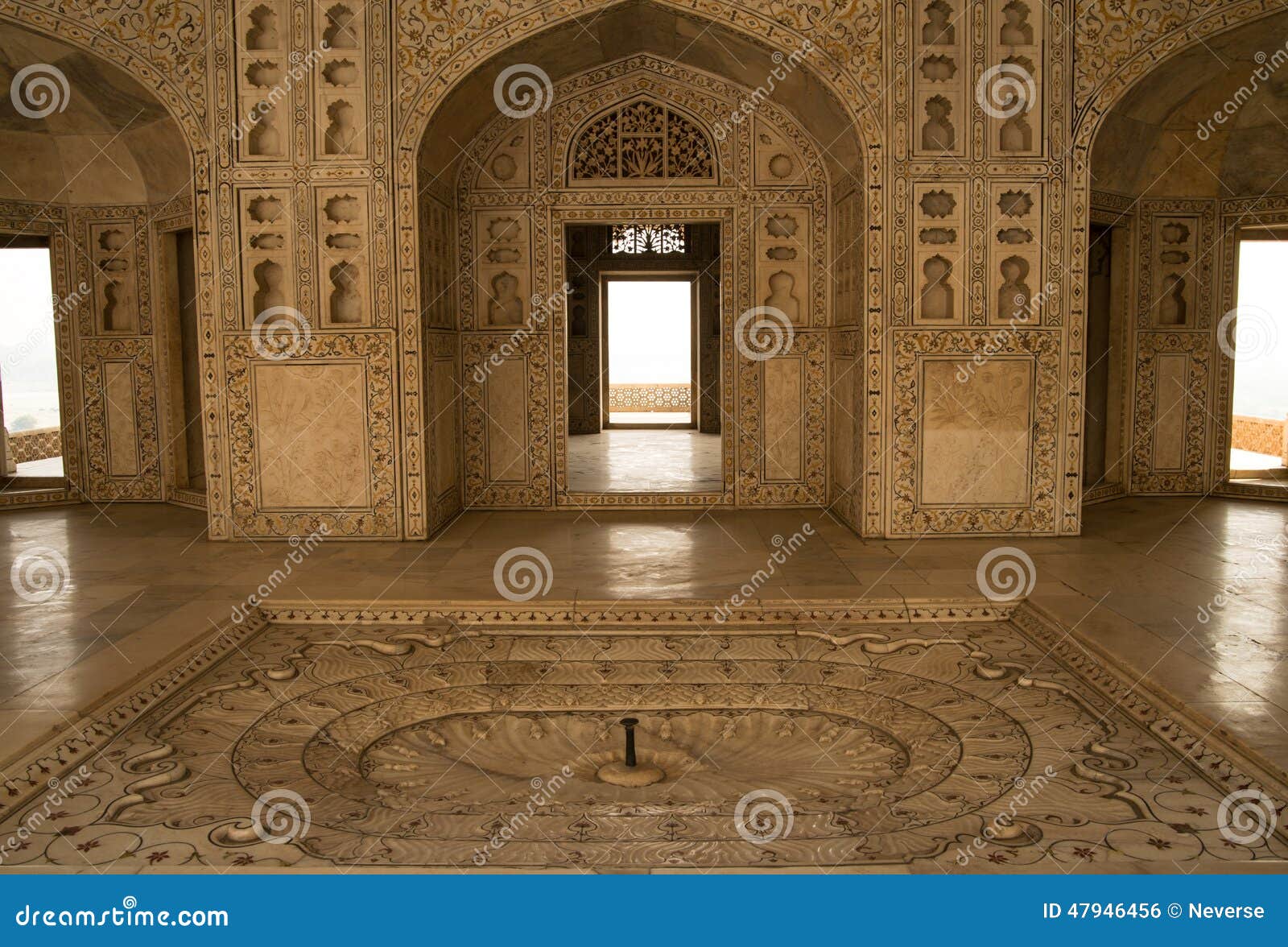 Red Fort interior stock photo. Image of india, door, inside - 47946456