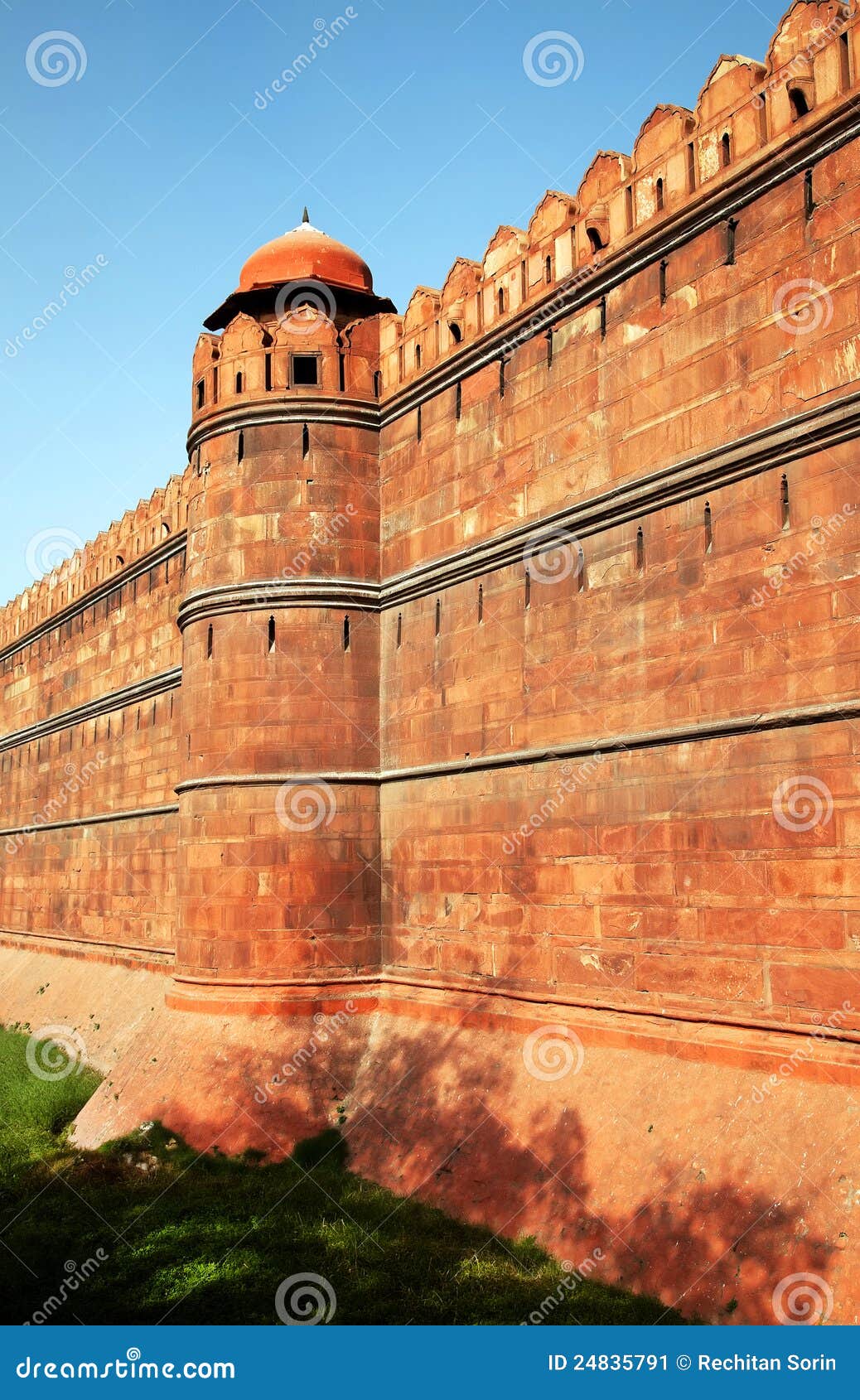 Red Fort of New Delhi stock image. Image of palace, culture - 24835791