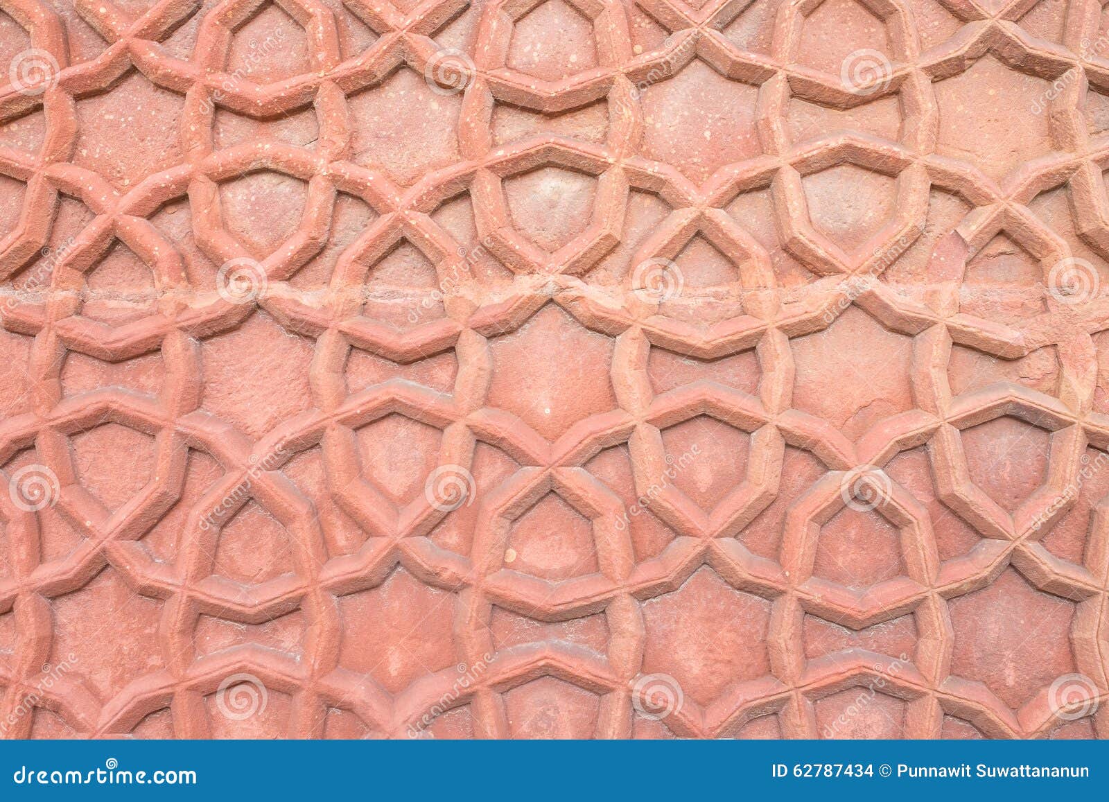 Red fort wall texture stock photo. Image of landmark - 62787434