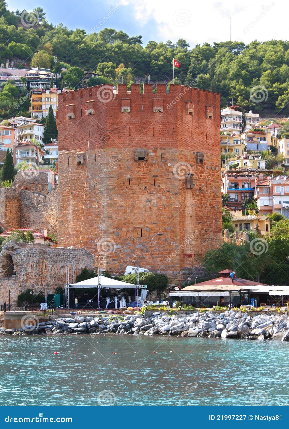 Red fortress stock image. Image of destination, asia - 21997227