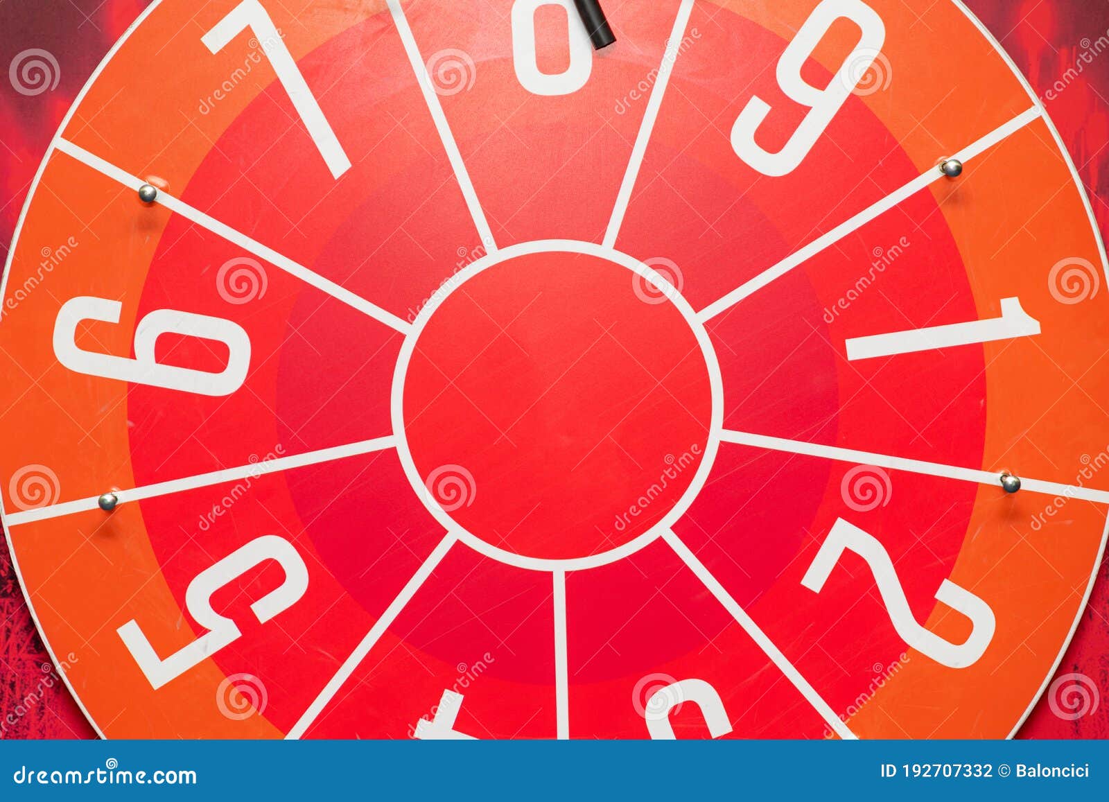 Red Fortune Wheel stock photo. Image of fair, nine, fortune - 192707332