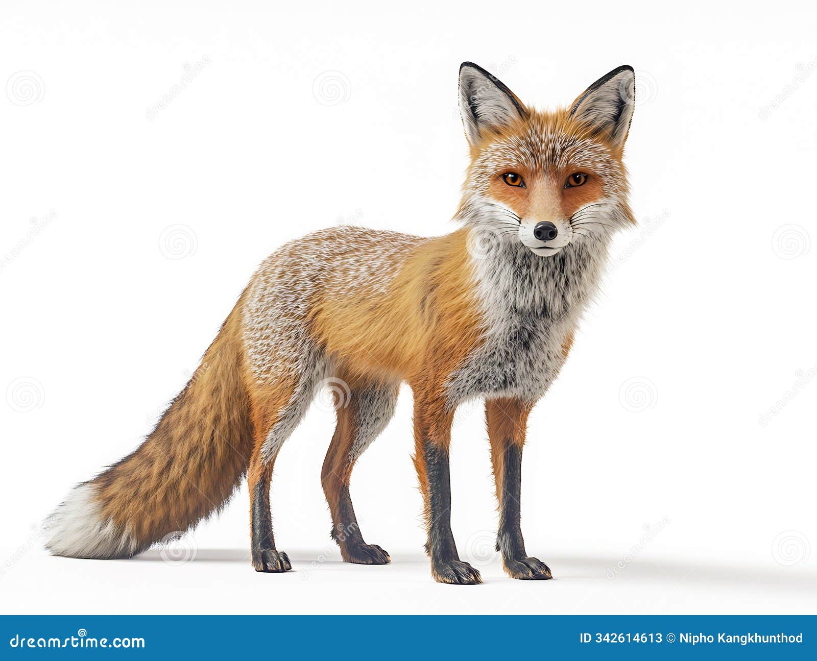 Red Fox, ai generated stock illustration. Illustration of coat - 342614613