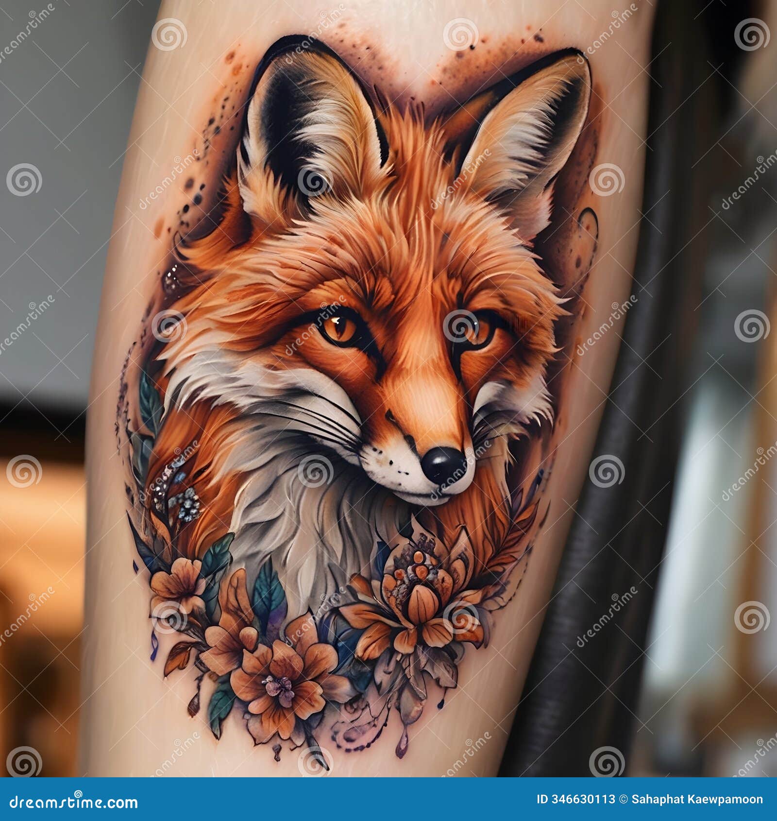 Red fox in a box stock illustration. Illustration of clothing - 346630113