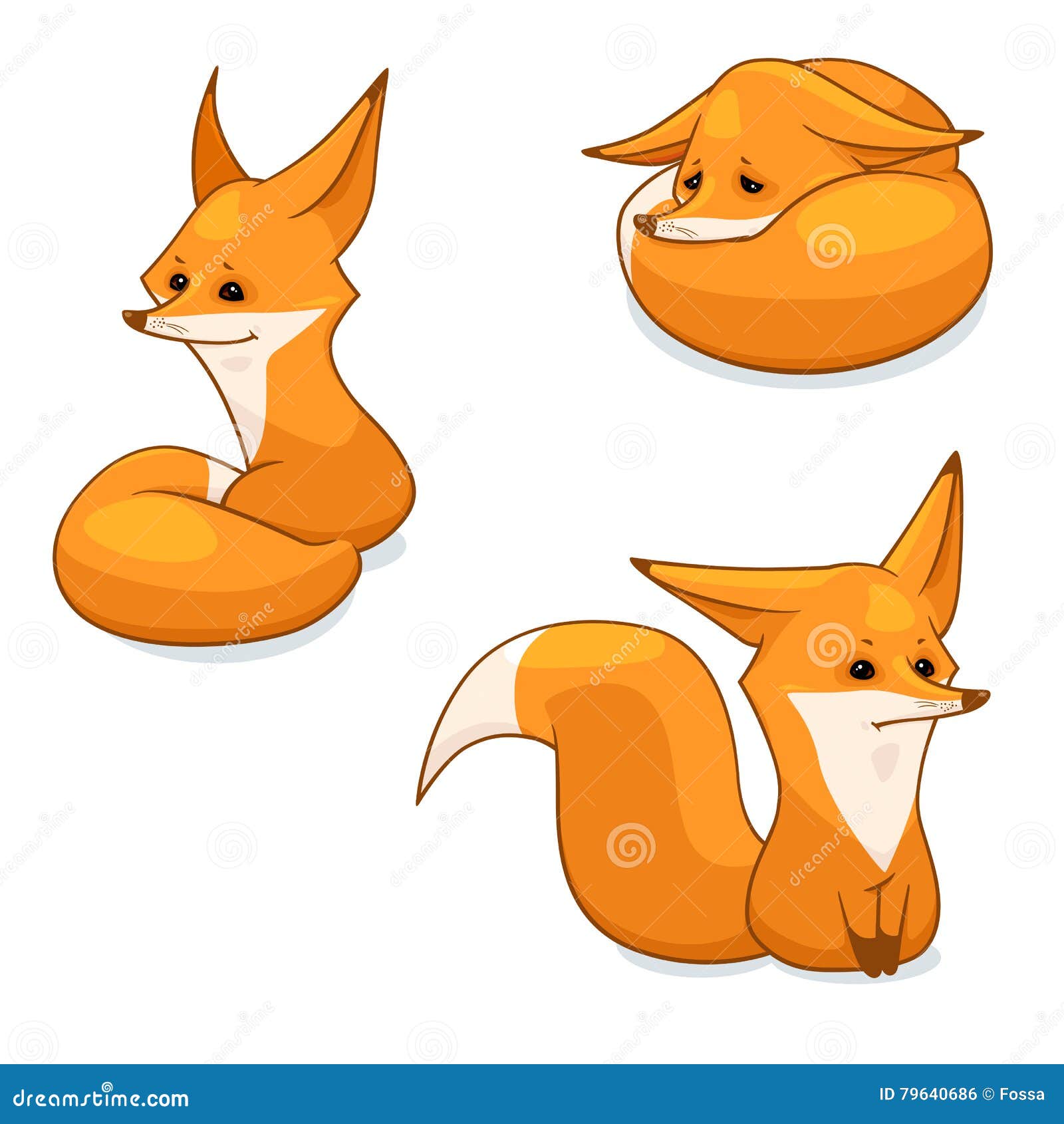 Red fox character stock vector. Illustration of graphic - 79640686