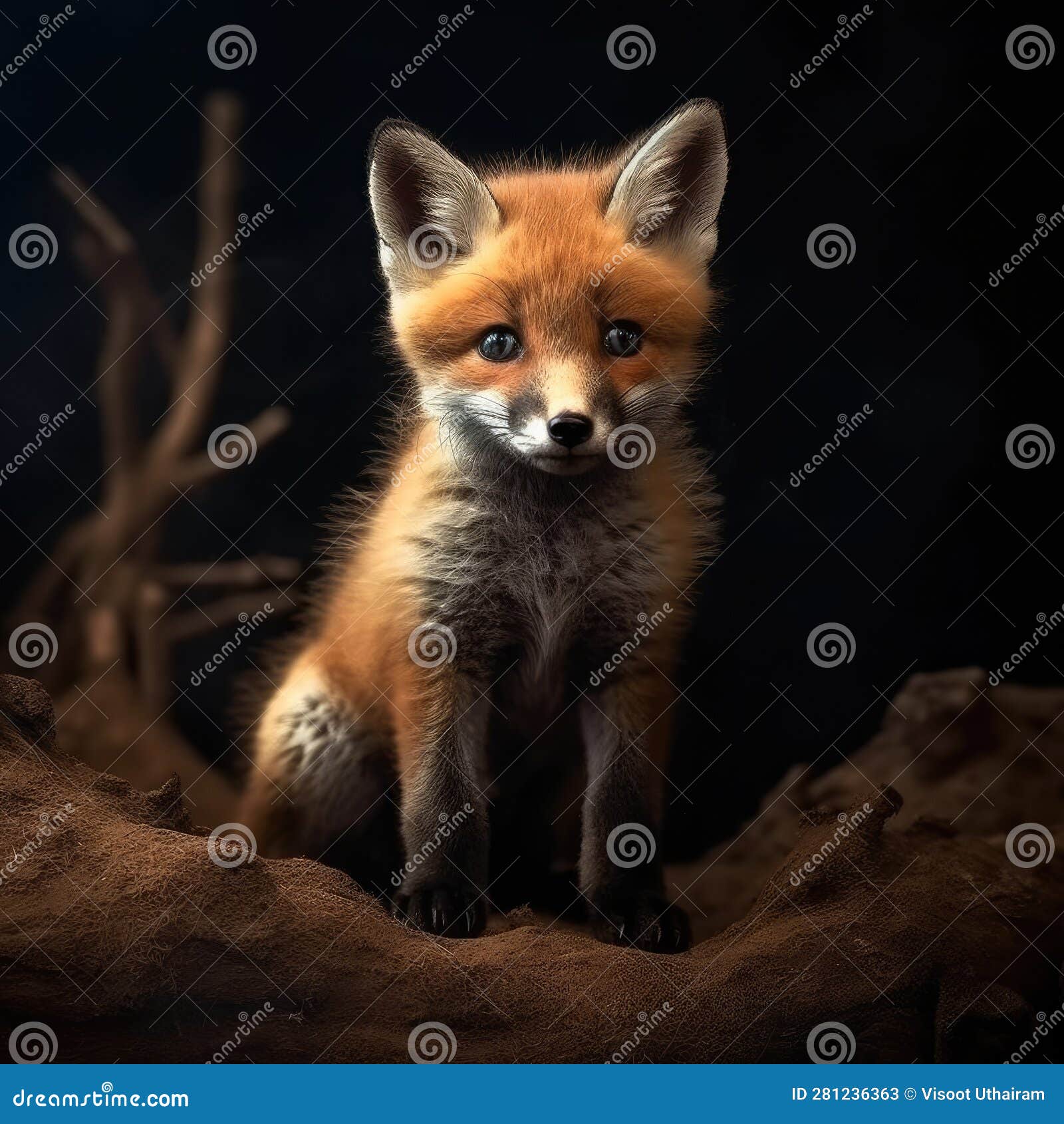 Red Fox Cub, Cute Little Wild Predators in Natural Environment Stock ...