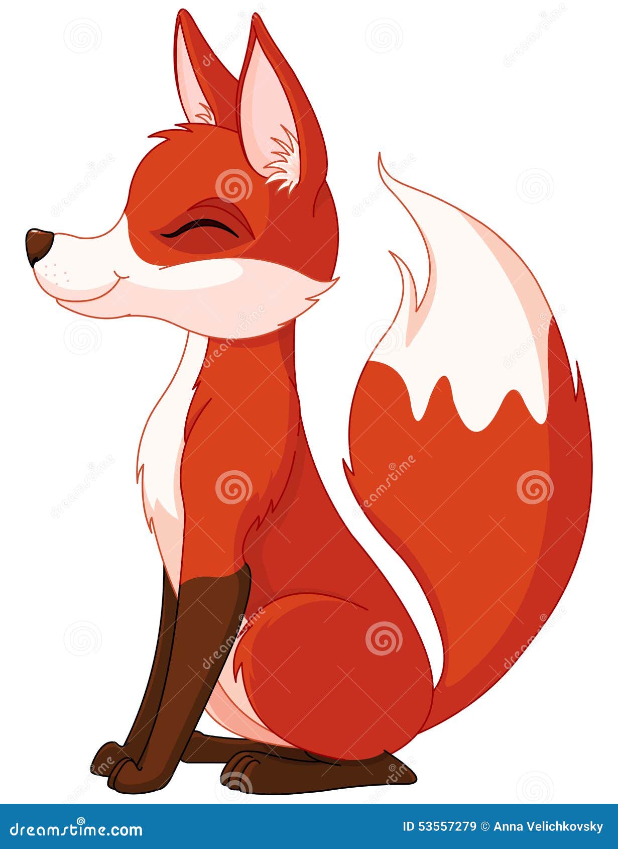 Red Fox Stock Vector - Image: 53557279