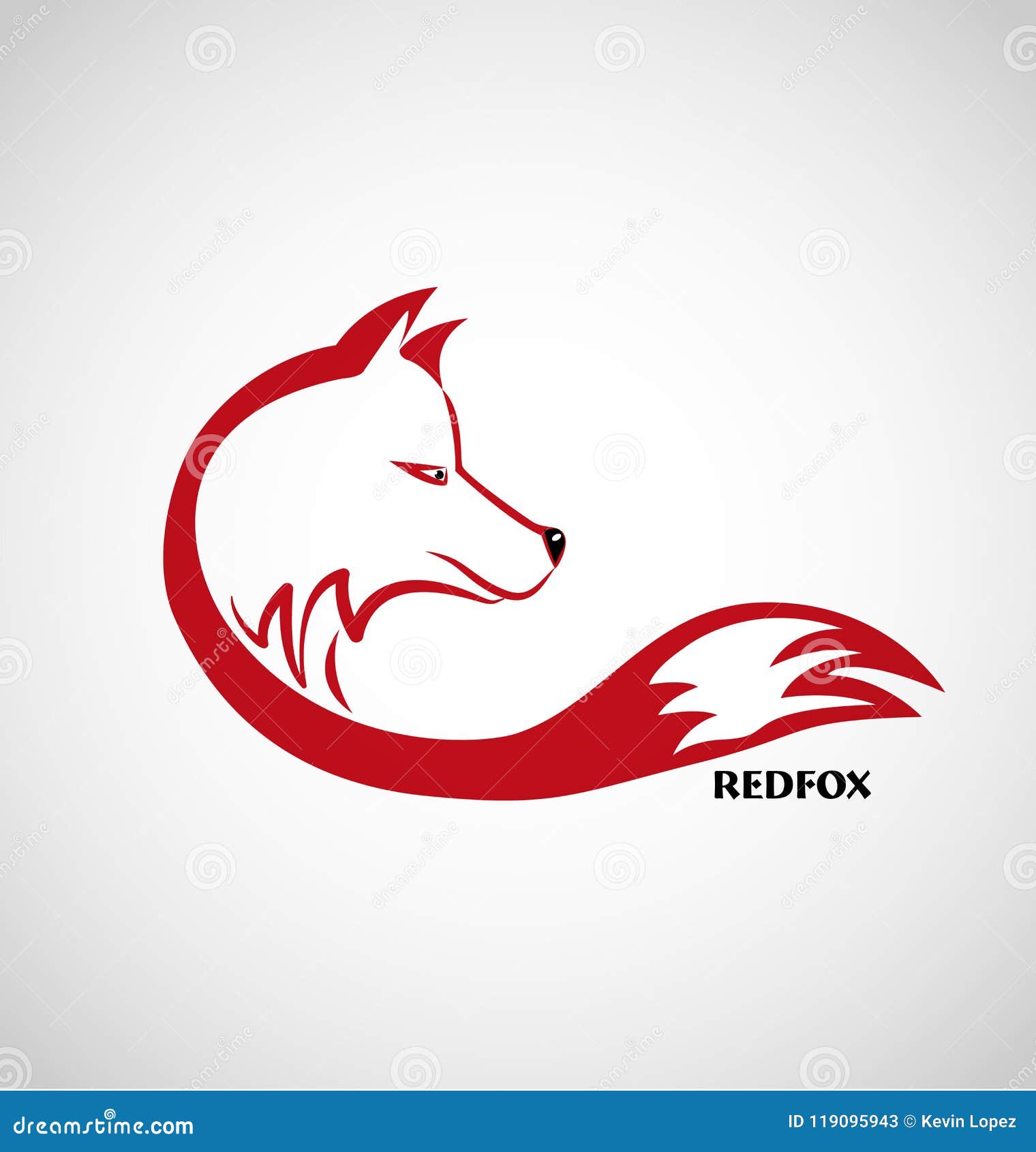 Red Fox Logo Vector Isolated Stock Vector - Illustration of business ...