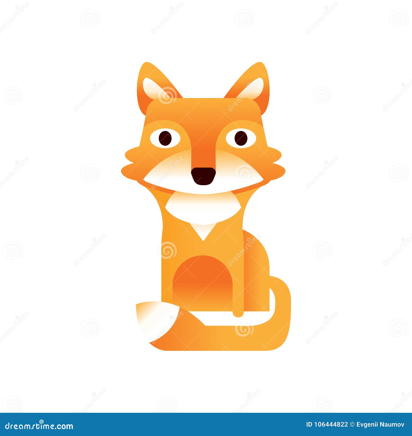 Red Fox, Stylized Geometric Animal Low Poly Design Vector Illustration ...