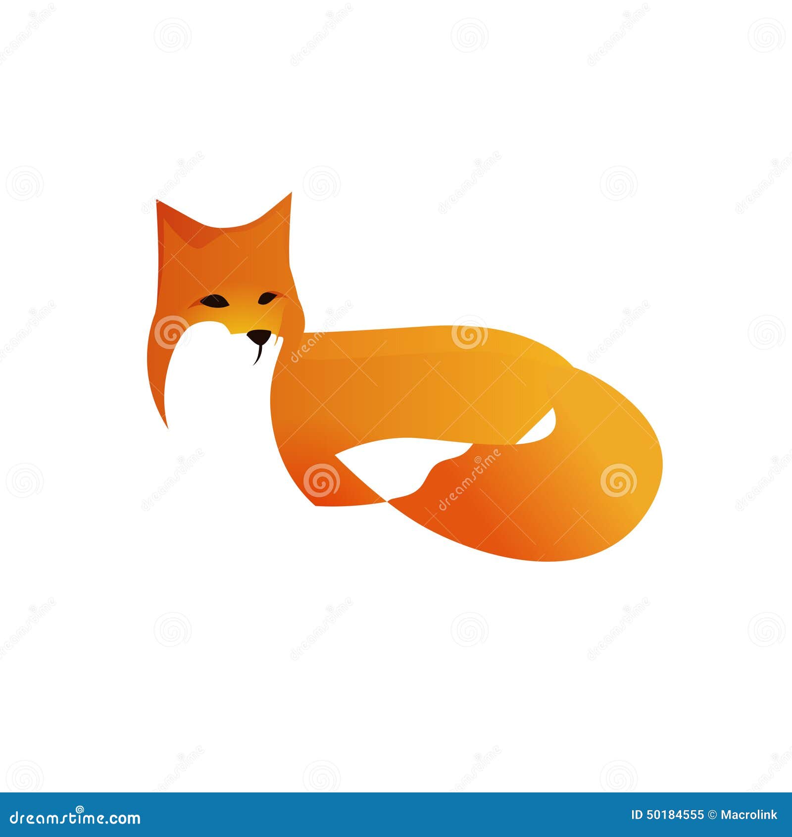 Red Fox in Vector Style stock vector. Illustration of icon - 50184555
