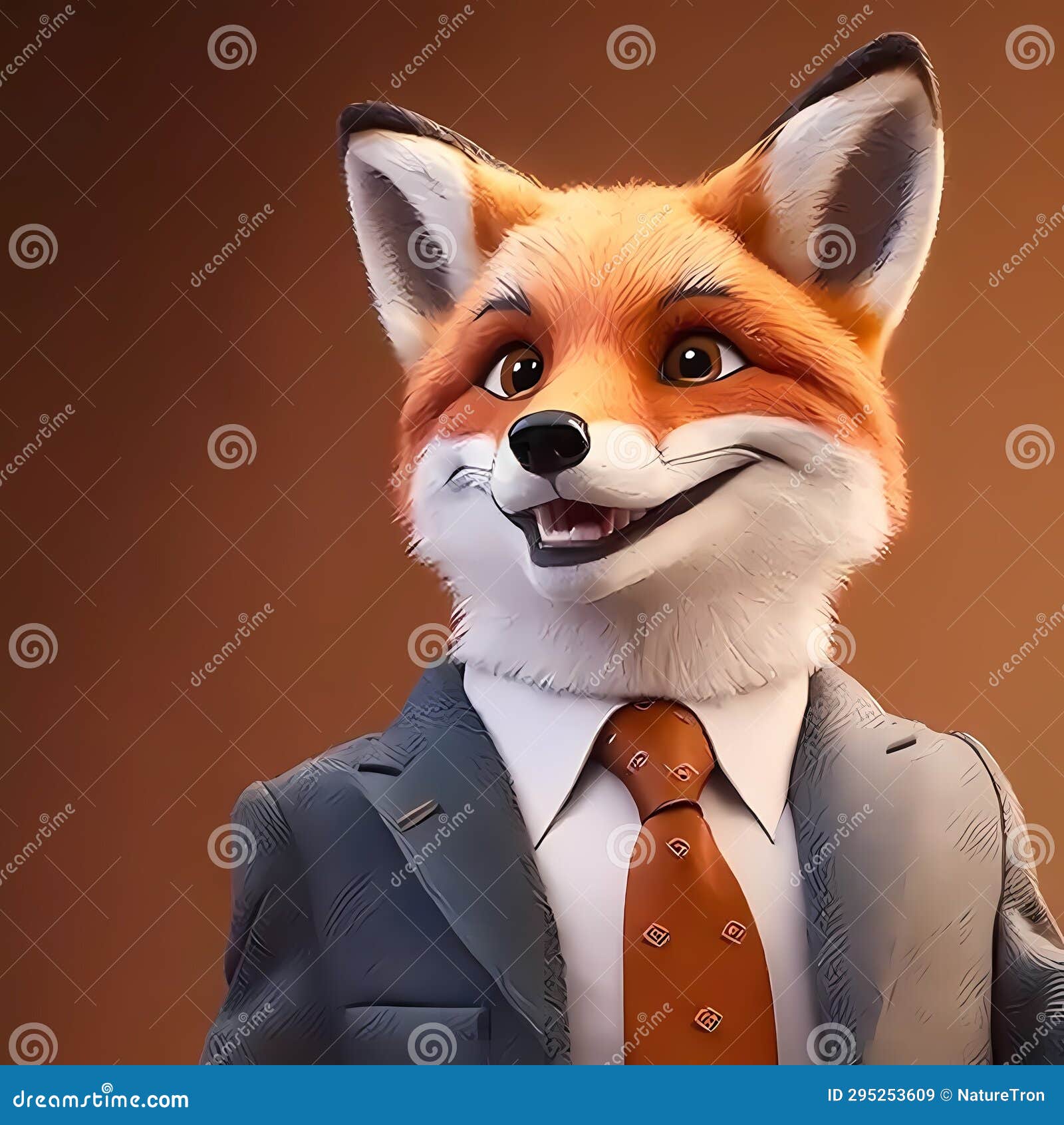 Red Fox Cartoon Red Fox Vulpes Stock Illustration - Illustration of ...