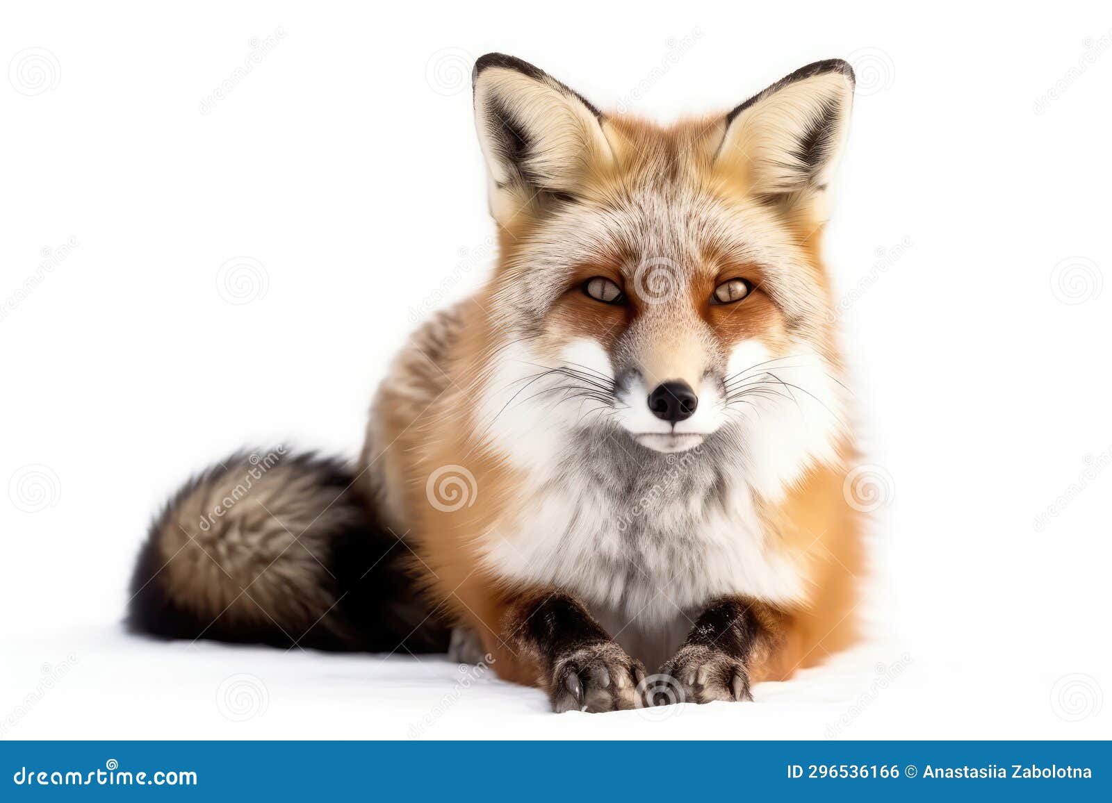 Red Fox on White Background. Generative AI Stock Illustration ...