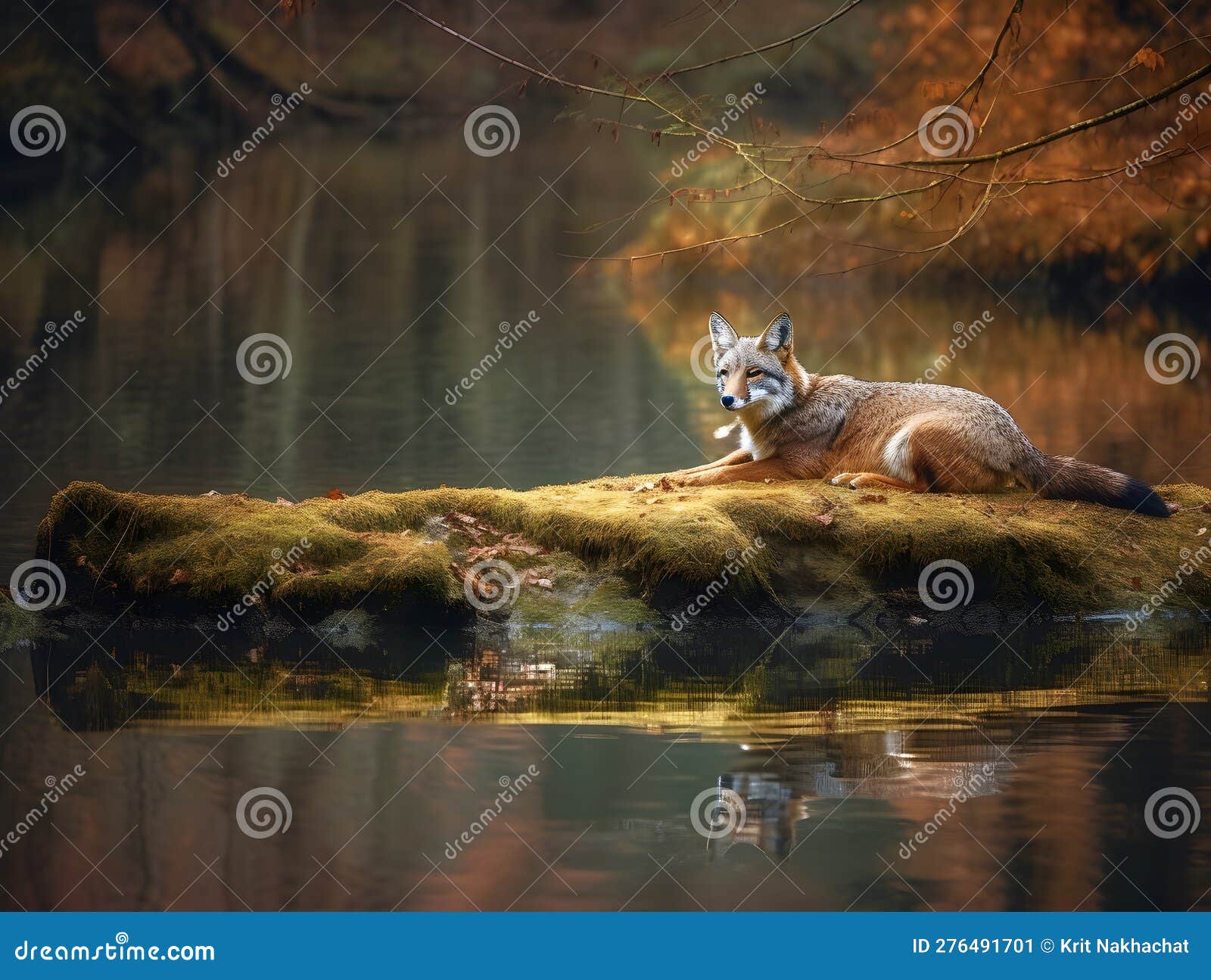 The Red Fox is a Species of Fox Stock Illustration - Illustration of ...