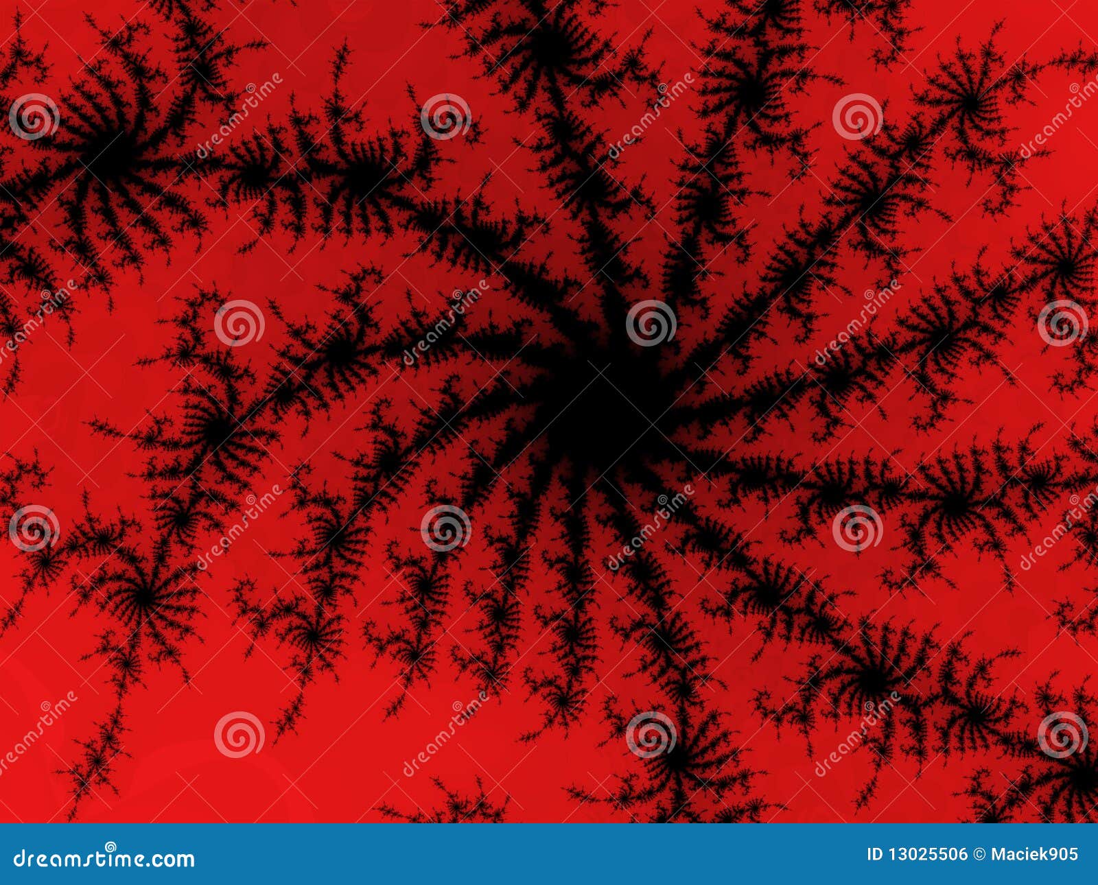Red fractal stock illustration. Illustration of chaos - 13025506
