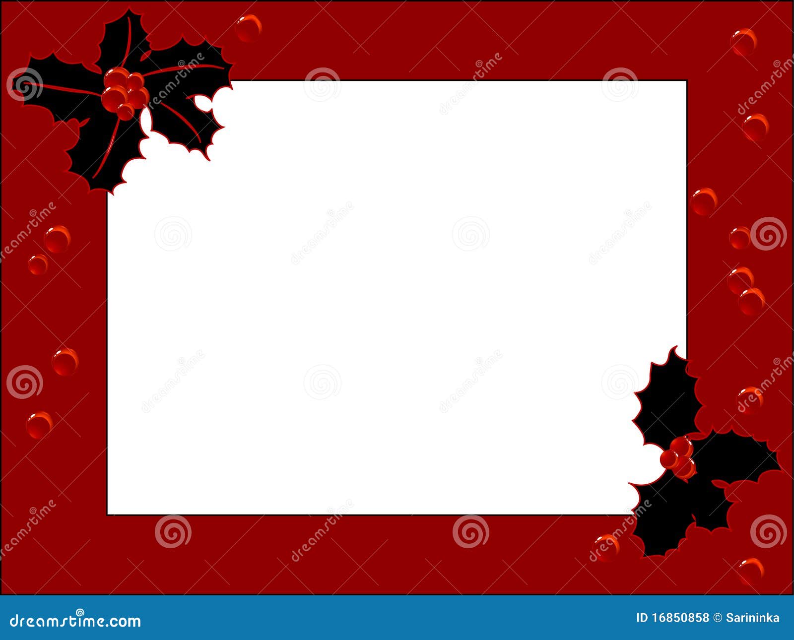 Red frame stock vector. Illustration of christmas, decoration - 16850858