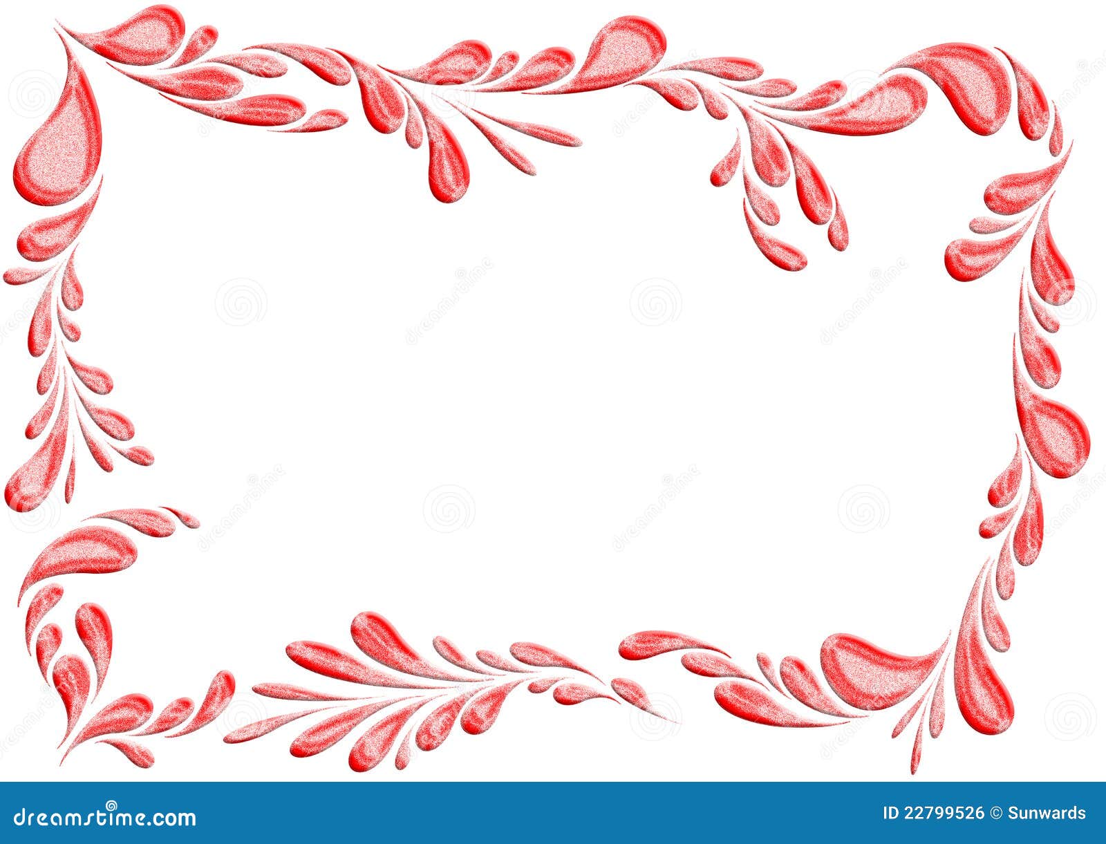 Red frame stock illustration. Illustration of floral - 22799526