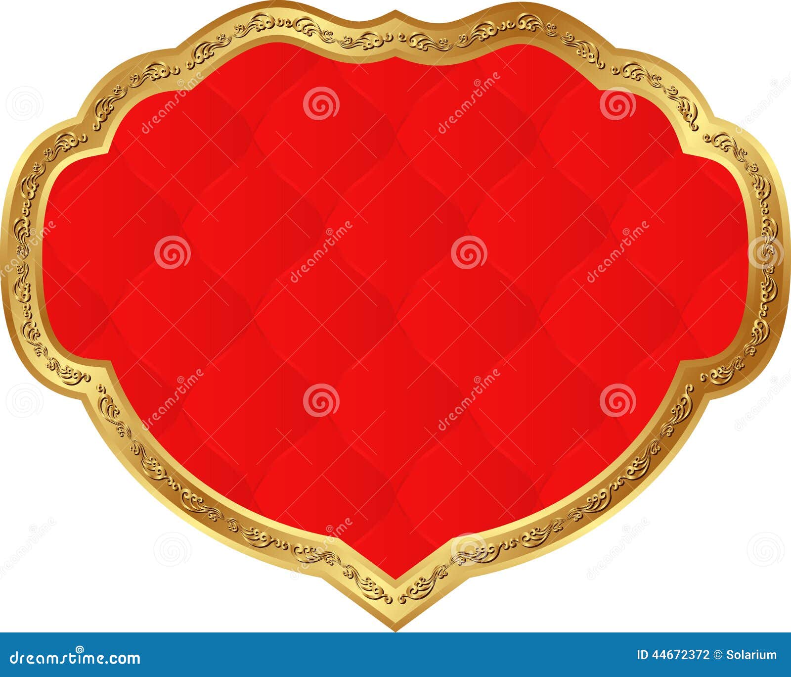 Red frame stock vector. Illustration of classical, decor - 44672372