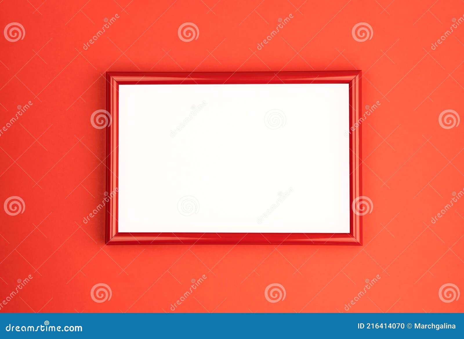 Red Frame on Bright Background. Space for Your Design Stock Photo ...
