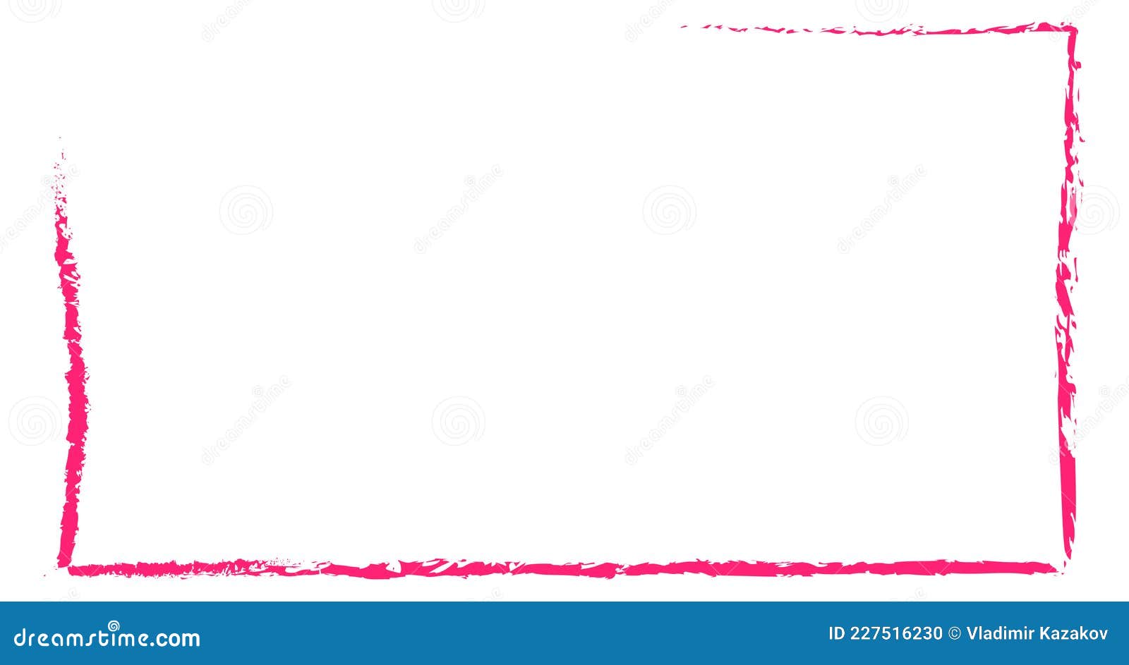 Red Frame in Grunge Style with Copy Space. Stock Vector - Illustration ...