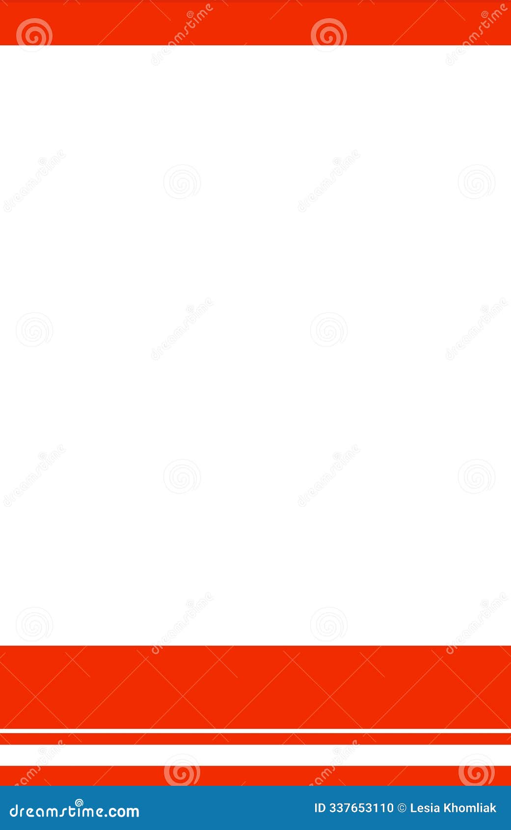 Red Frame for Text. Blank Sheet of Paper Stock Illustration ...