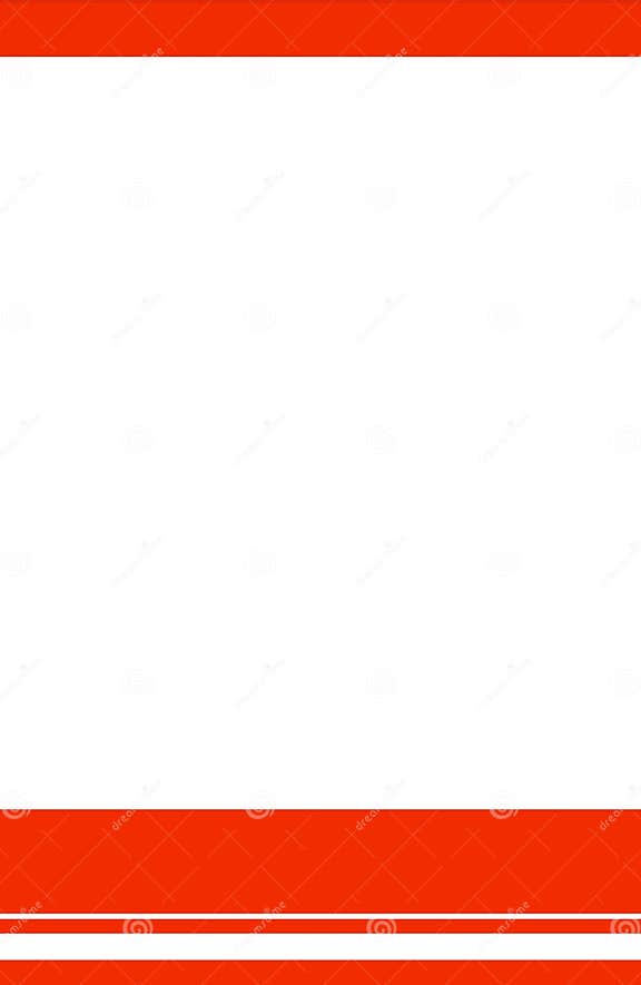Red Frame for Text. Blank Sheet of Paper Stock Illustration ...
