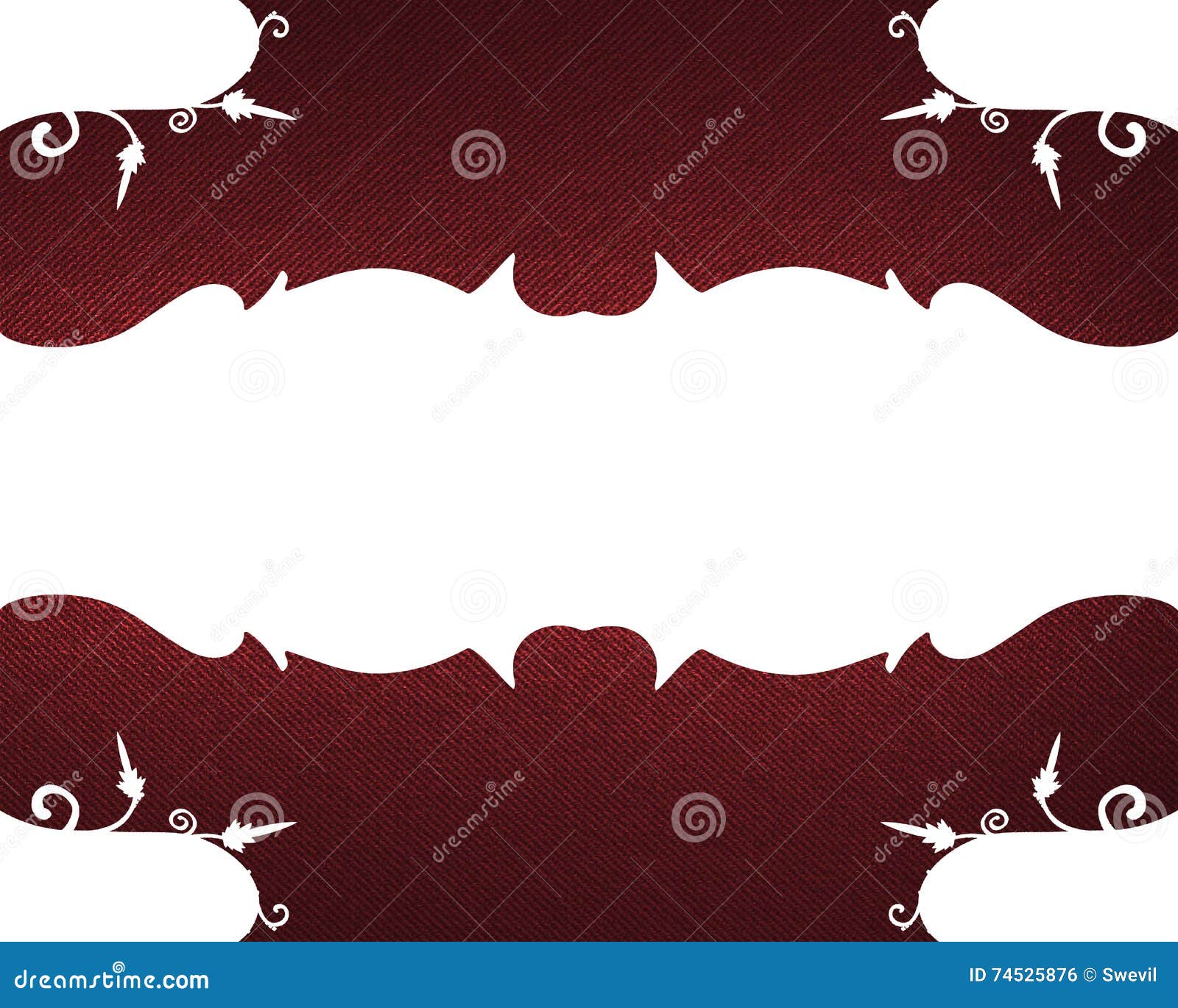 Red Frame For Text. Template For Design. Copy Space For Ad Brochure Or ...