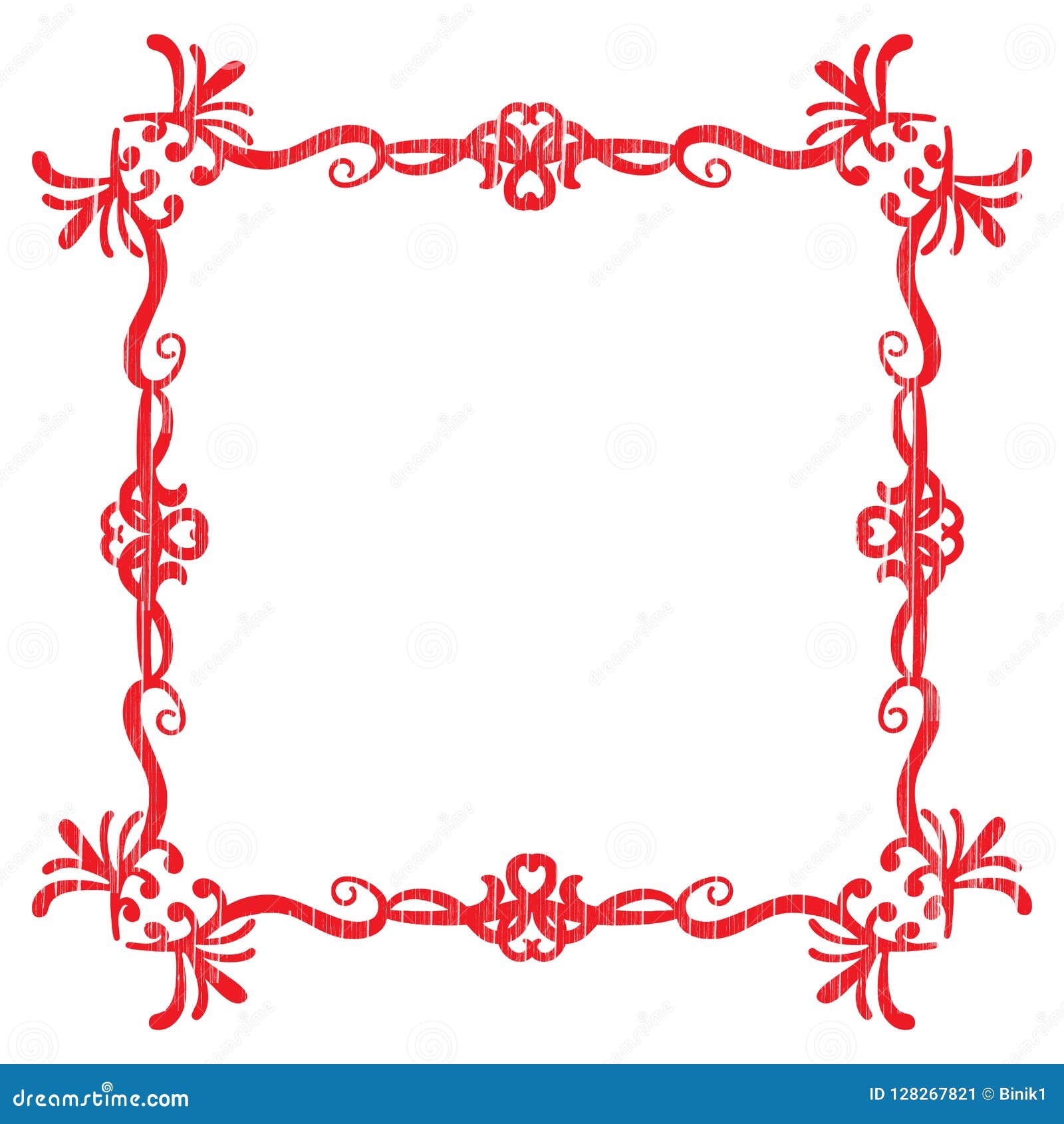 Red frame vector stock vector. Illustration of grunge - 128267821