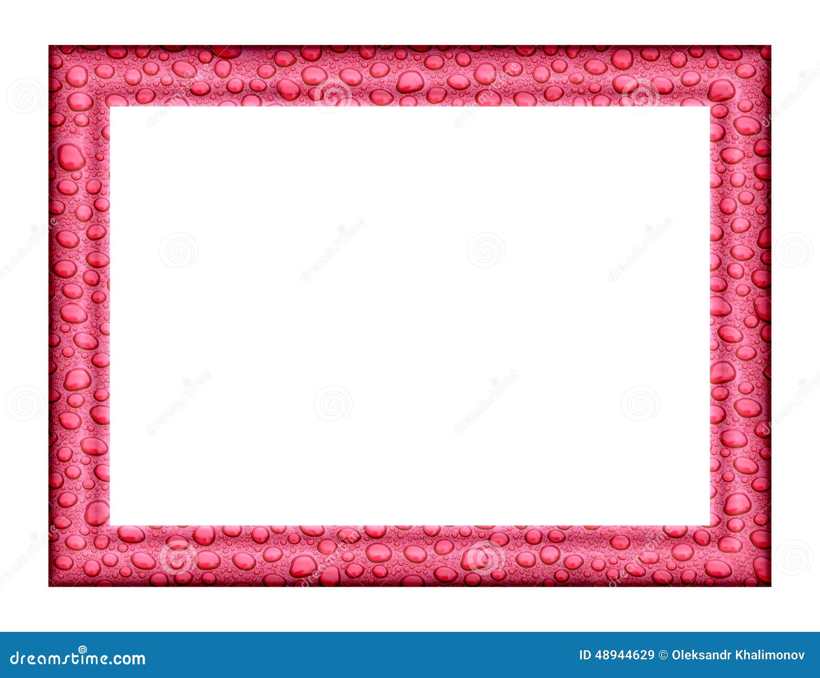 Red frame with water drops stock illustration. Illustration of ...