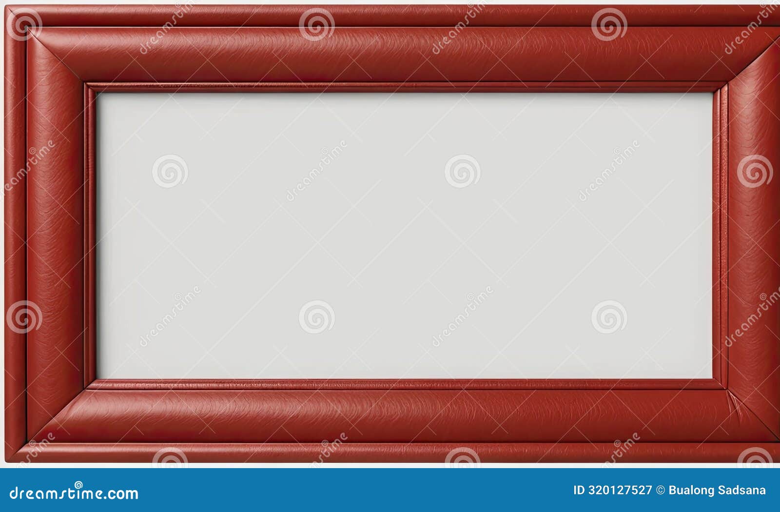 A Red Framed Picture with a White Background. Stock Illustration ...
