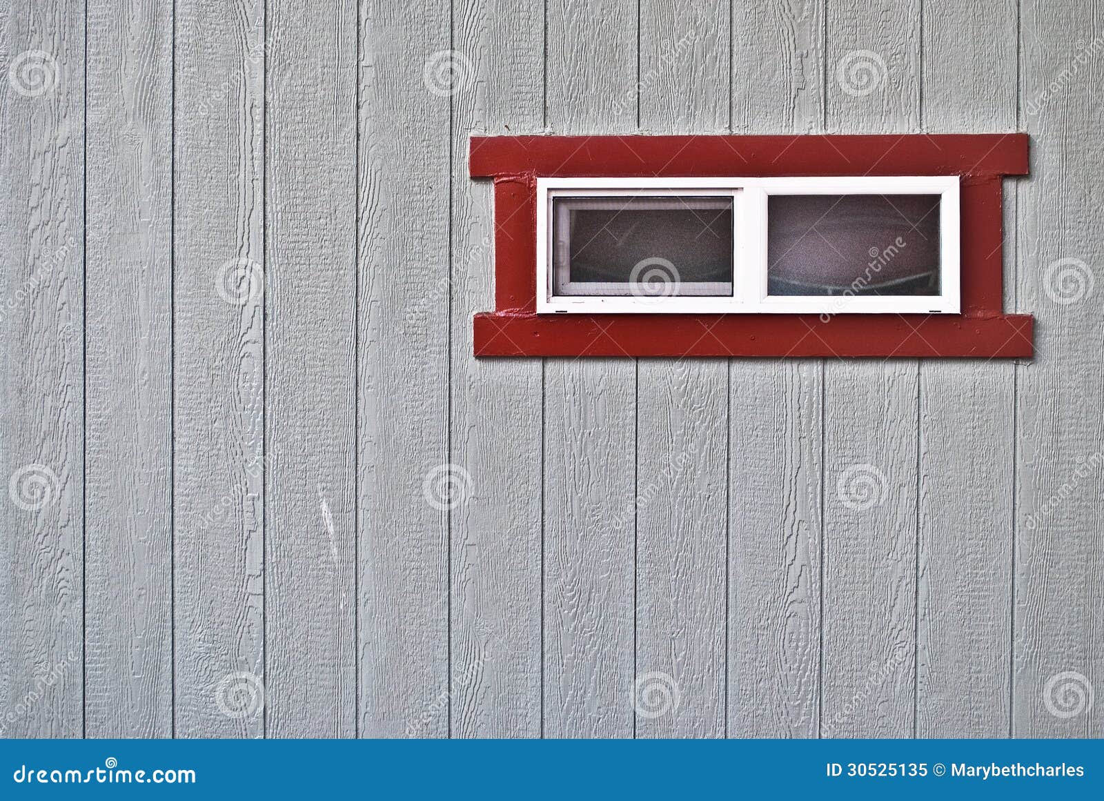 Red Framed Window stock image. Image of shack, outside - 30525135