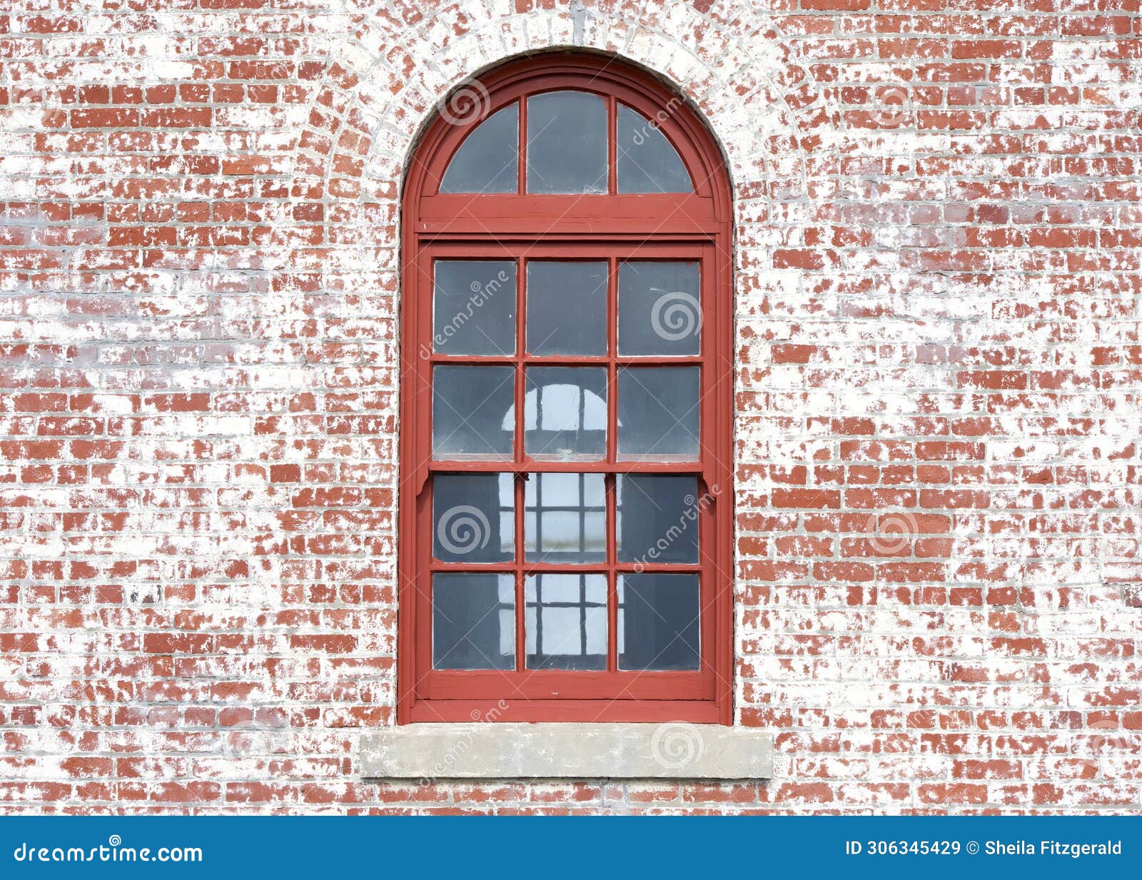 Window within a Window, Brick Facade Stock Image - Image of concept ...