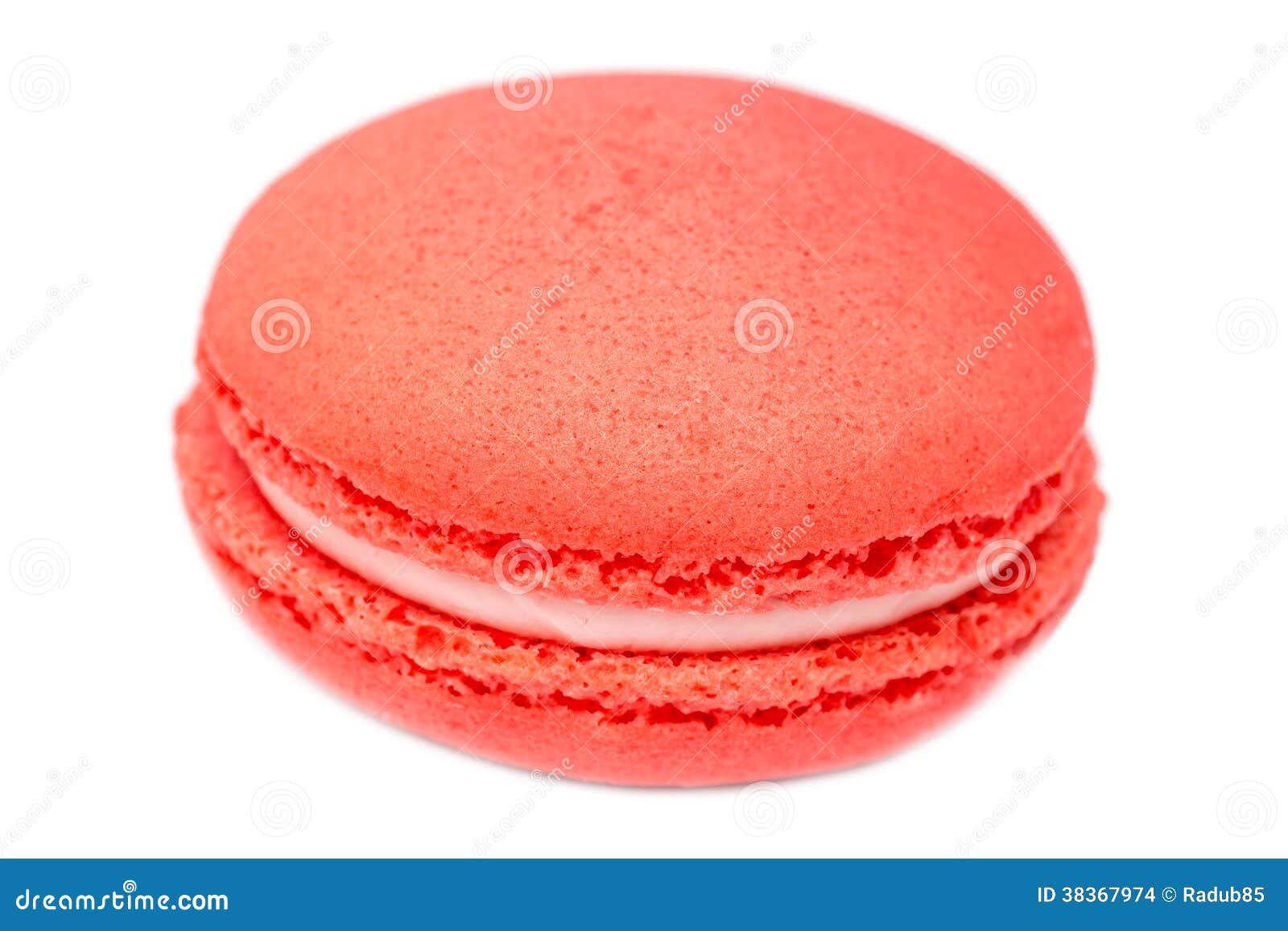 Red French Macaroon stock photo. Image of biscuit, shot - 38367974