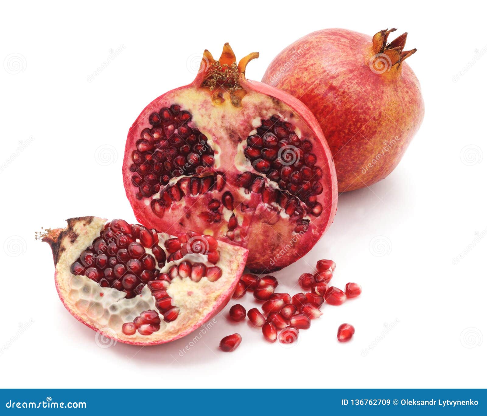 Red fresh grenades stock image. Image of circle, healthy - 136762709