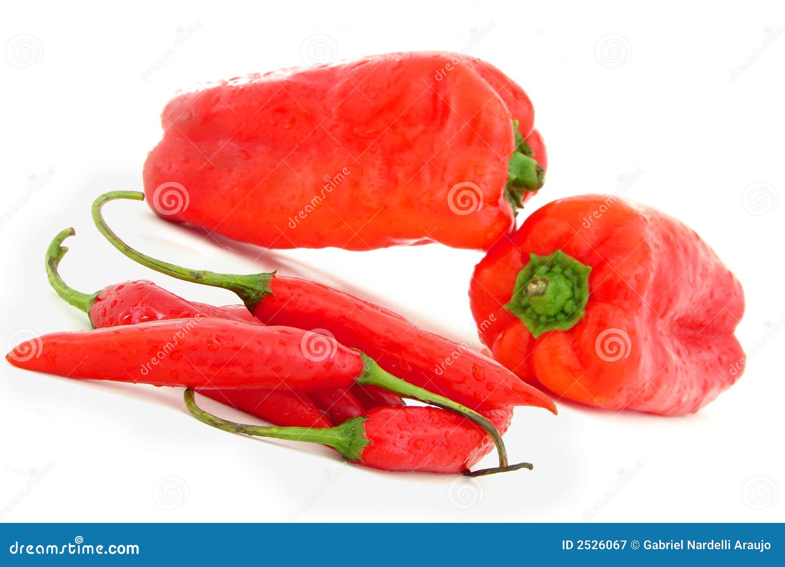 Red fresh peppers stock image. Image of tasty, ingredients - 2526067