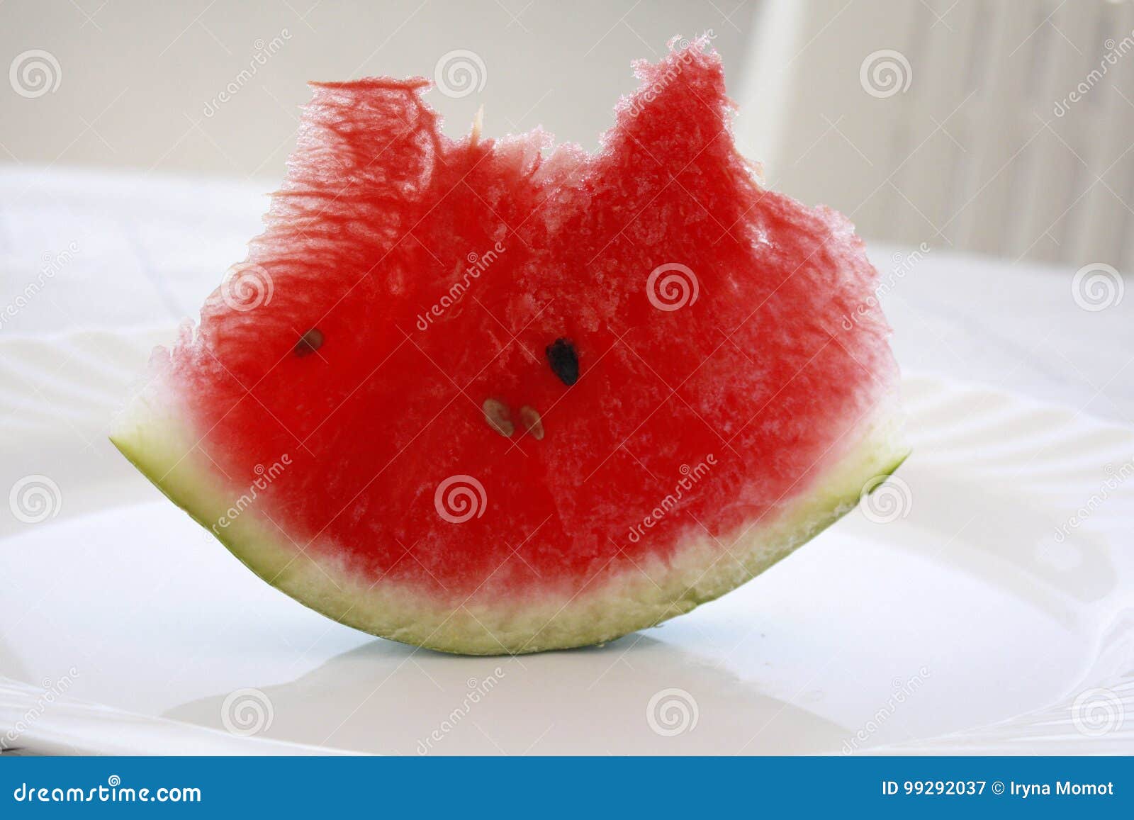 Watermelon stock image. Image of summer, pulp, plate - 99292037