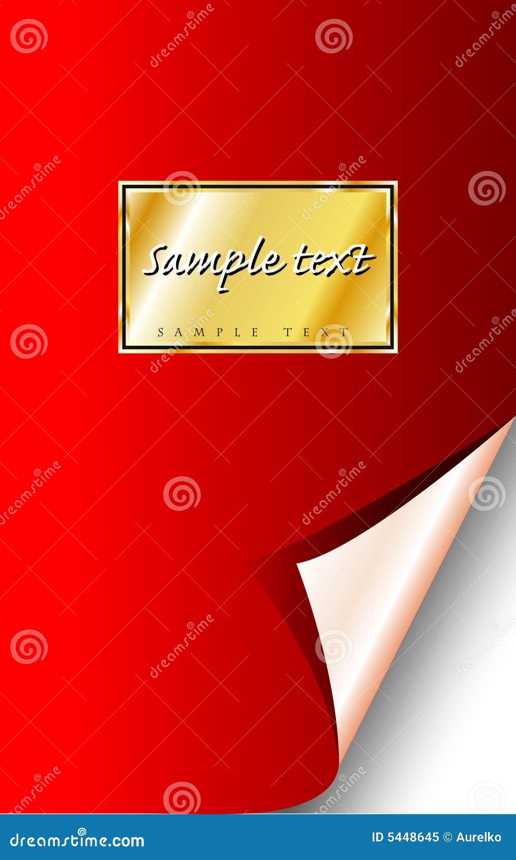 Red front page stock vector. Illustration of message, poster - 5448645
