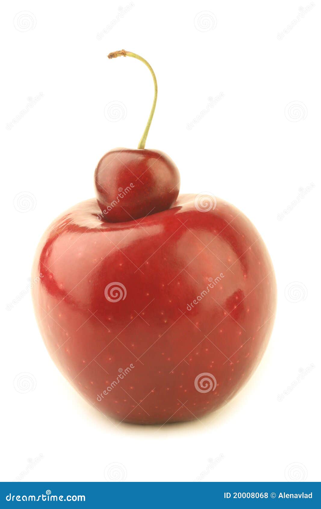 Red fruit apple and cherry stock photo. Image of apple - 20008068