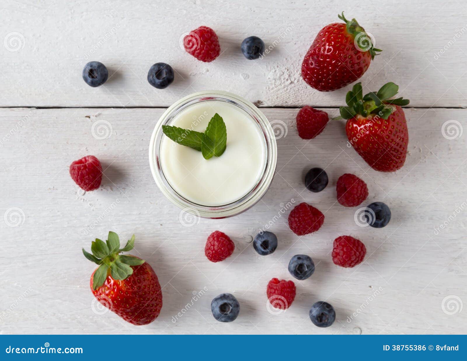 Red Fruit Compote with Mint Leaves and Fruit Stock Photo - Image of ...