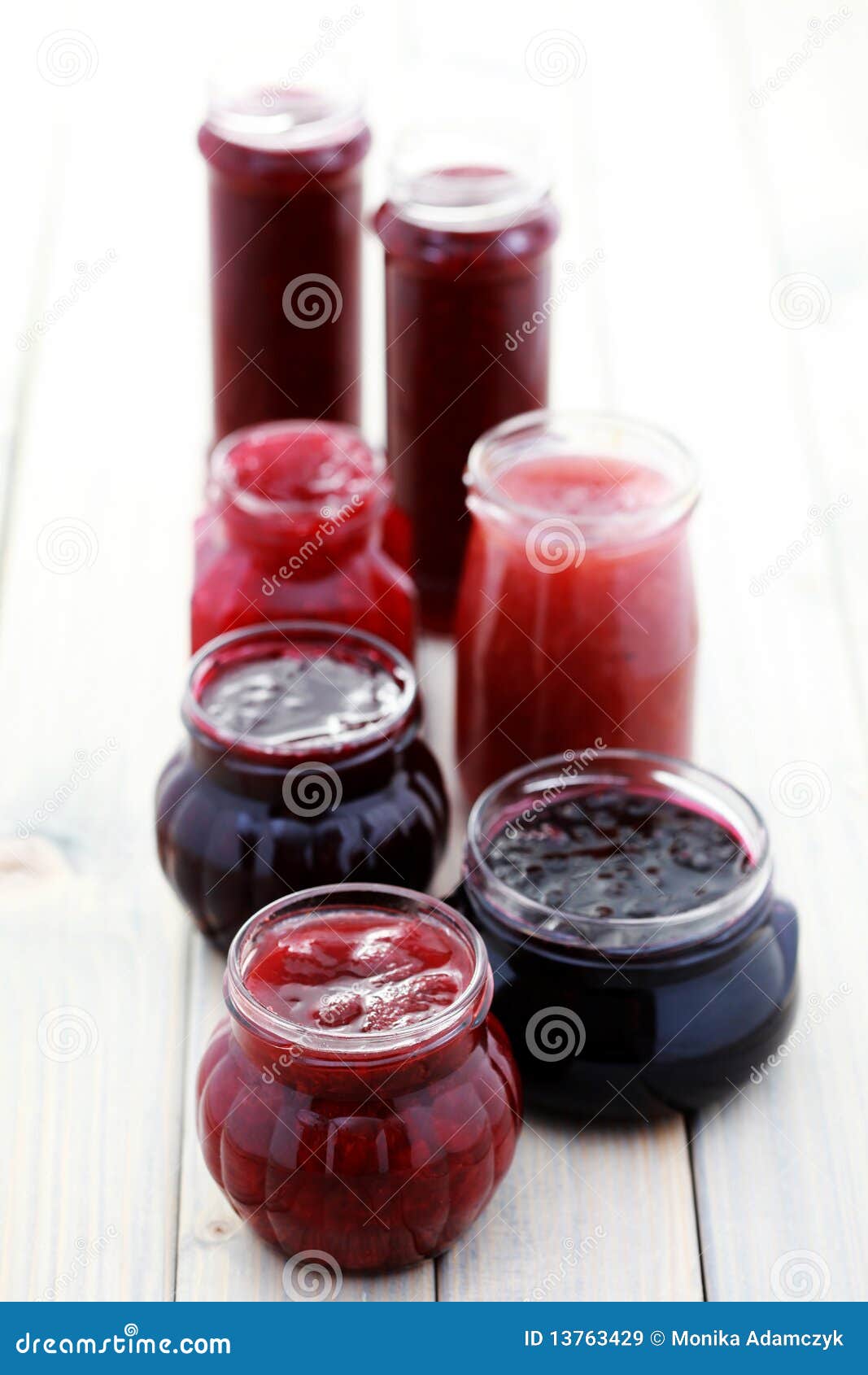 Red fruit jam stock image. Image of healthy, juicy, preserves - 13763429