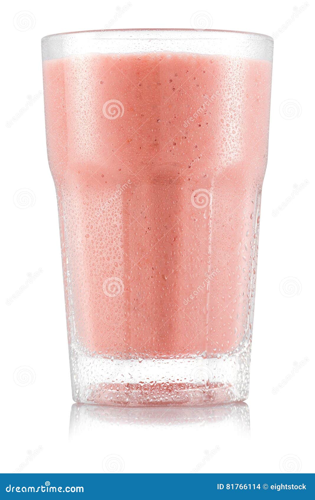 Red Fruit Smoothie in Glass Stock Photo - Image of healthy, natural ...