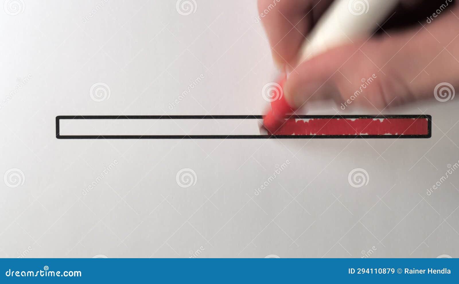 The Red Full Bar of the Loading Bar on an Animated Concept Idea.Red ...