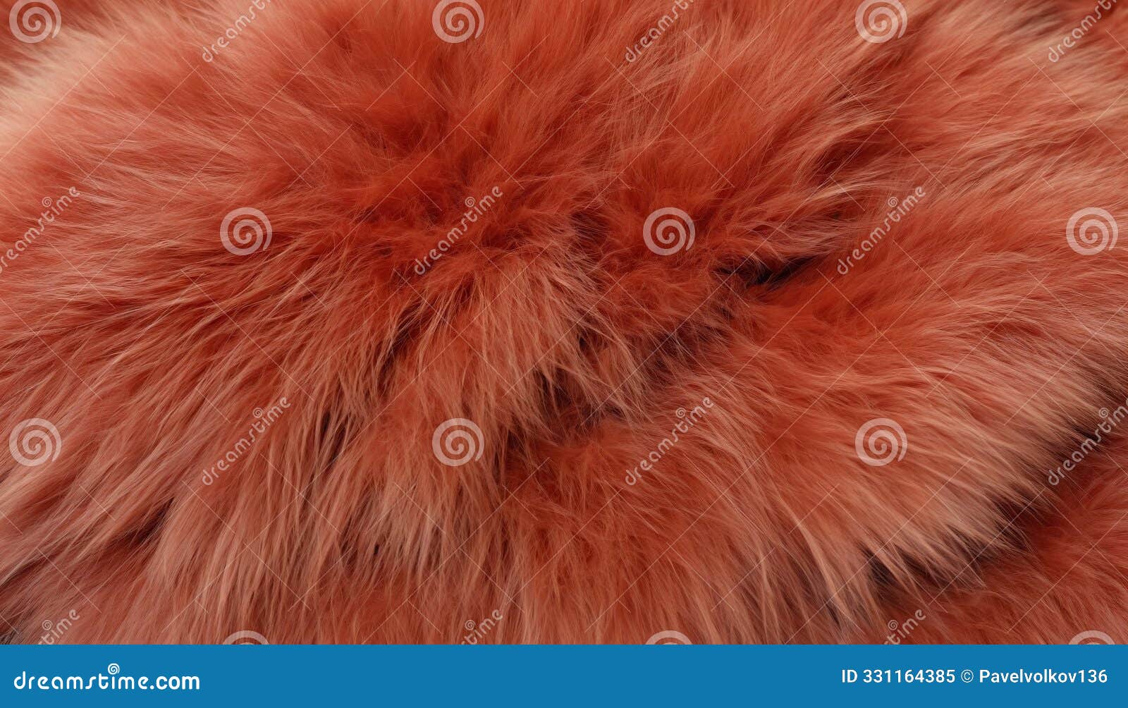 Red Fur Texture Top View. Red Sheepskin Background. Fur Pattern ...