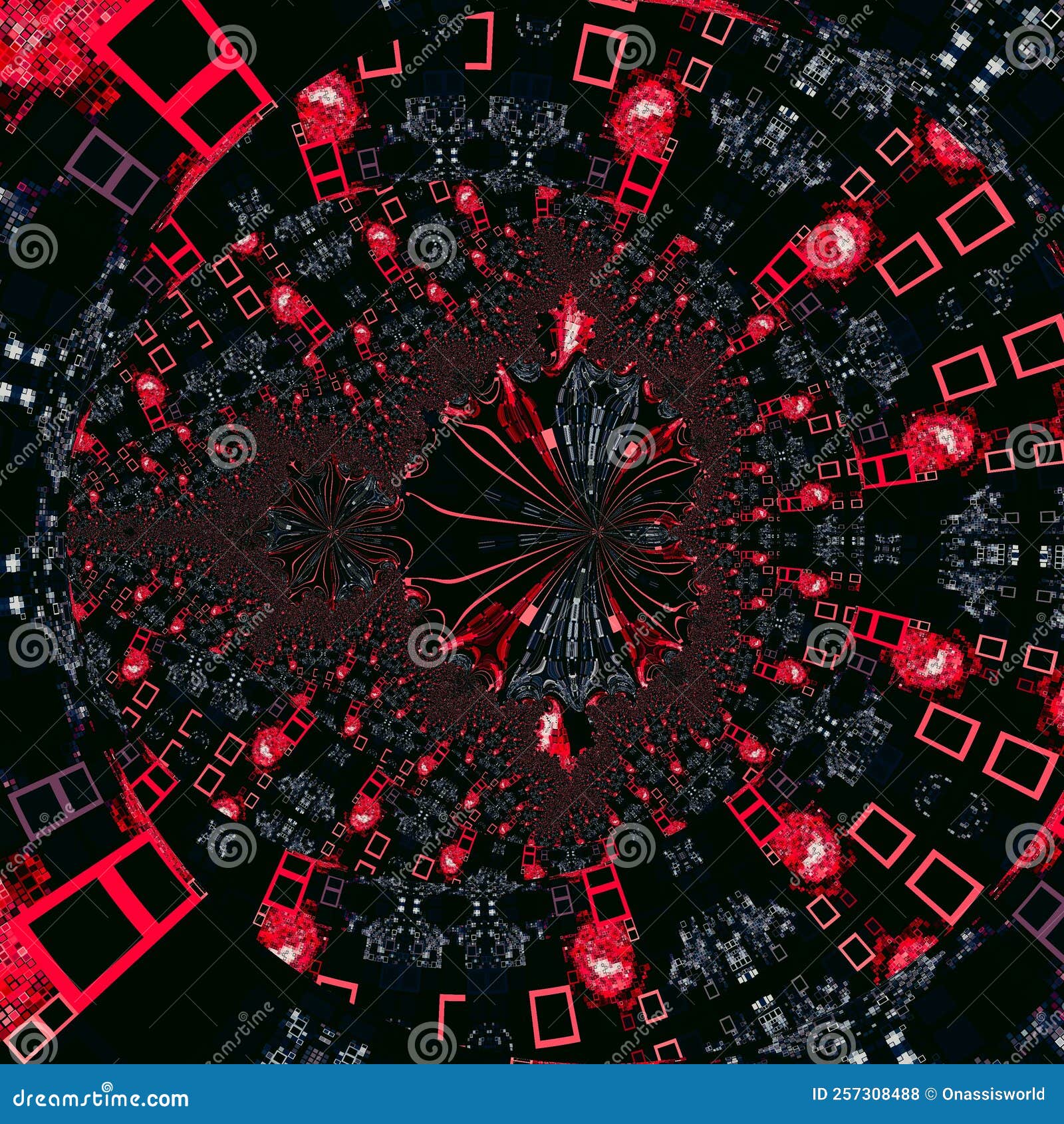 Red Future Abstract Background Shapes Blurs Stock Illustration ...