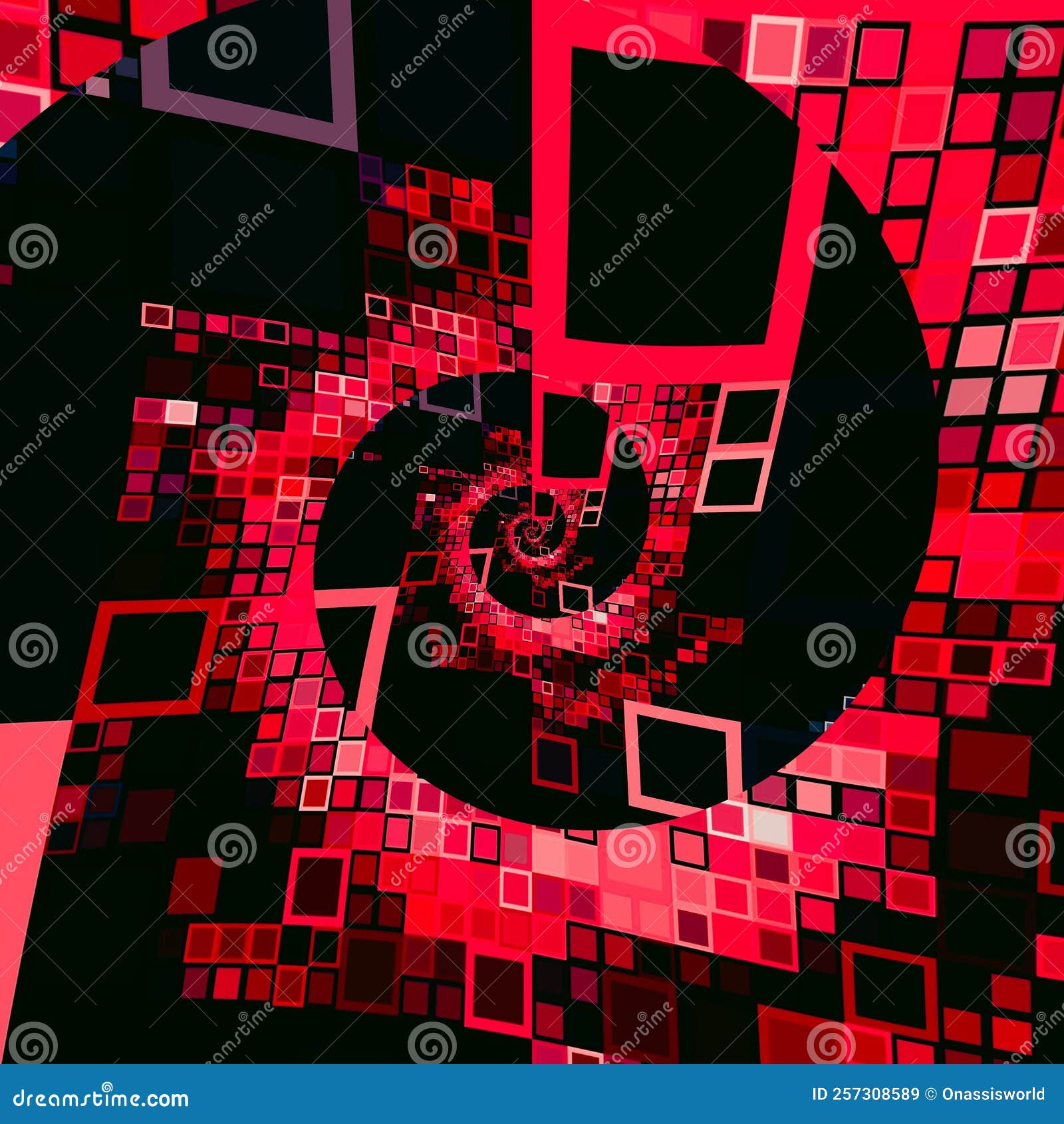 Red Future Abstract Background Shapes Blurs Stock Illustration ...
