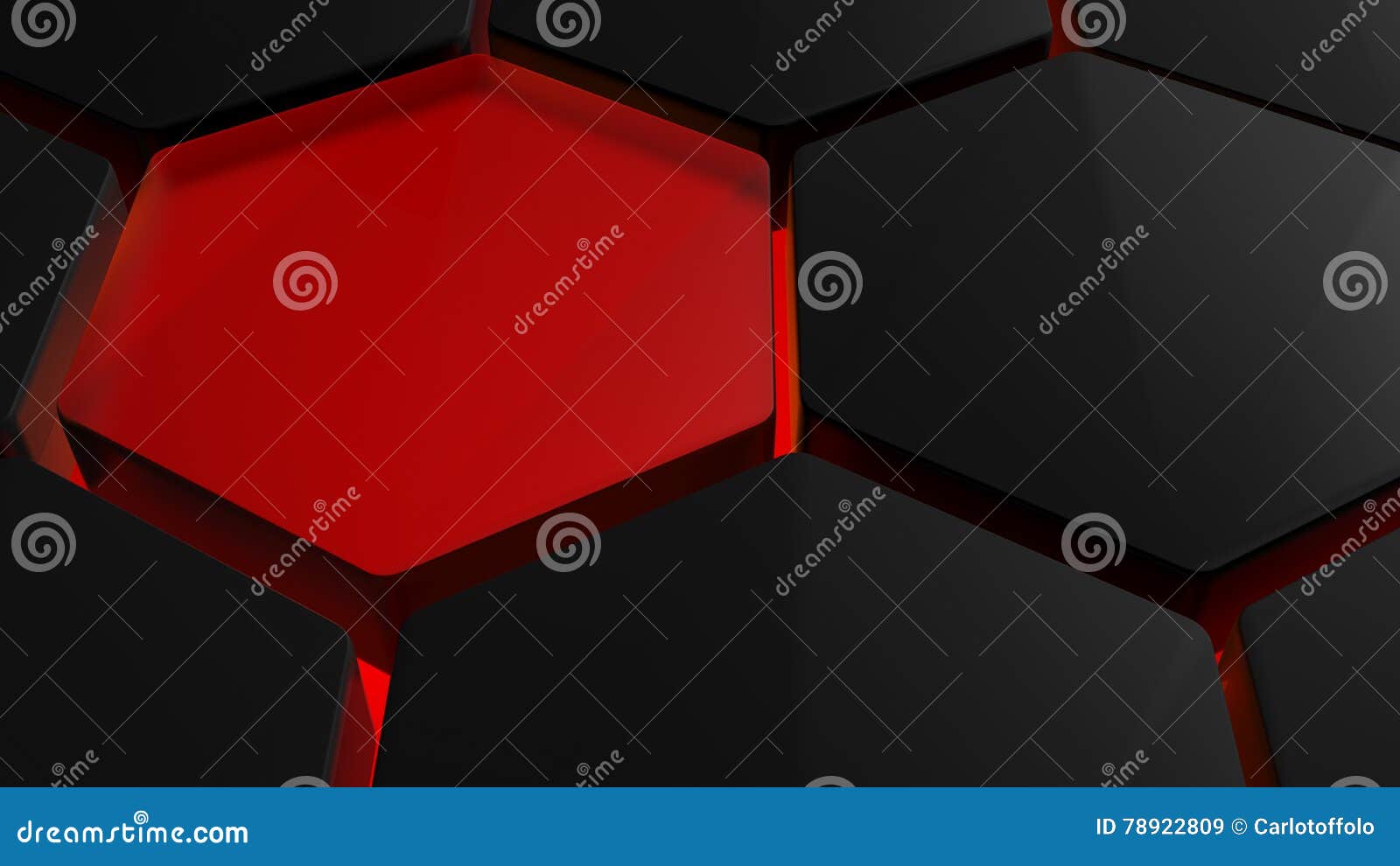Red Futuristic hexagons stock illustration. Illustration of fire - 78922809